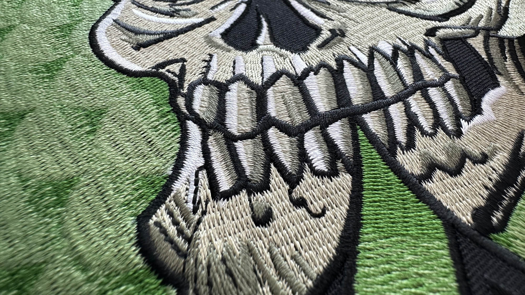 Clover Skull Patch, Large Skull Patches by Ivamis Patches