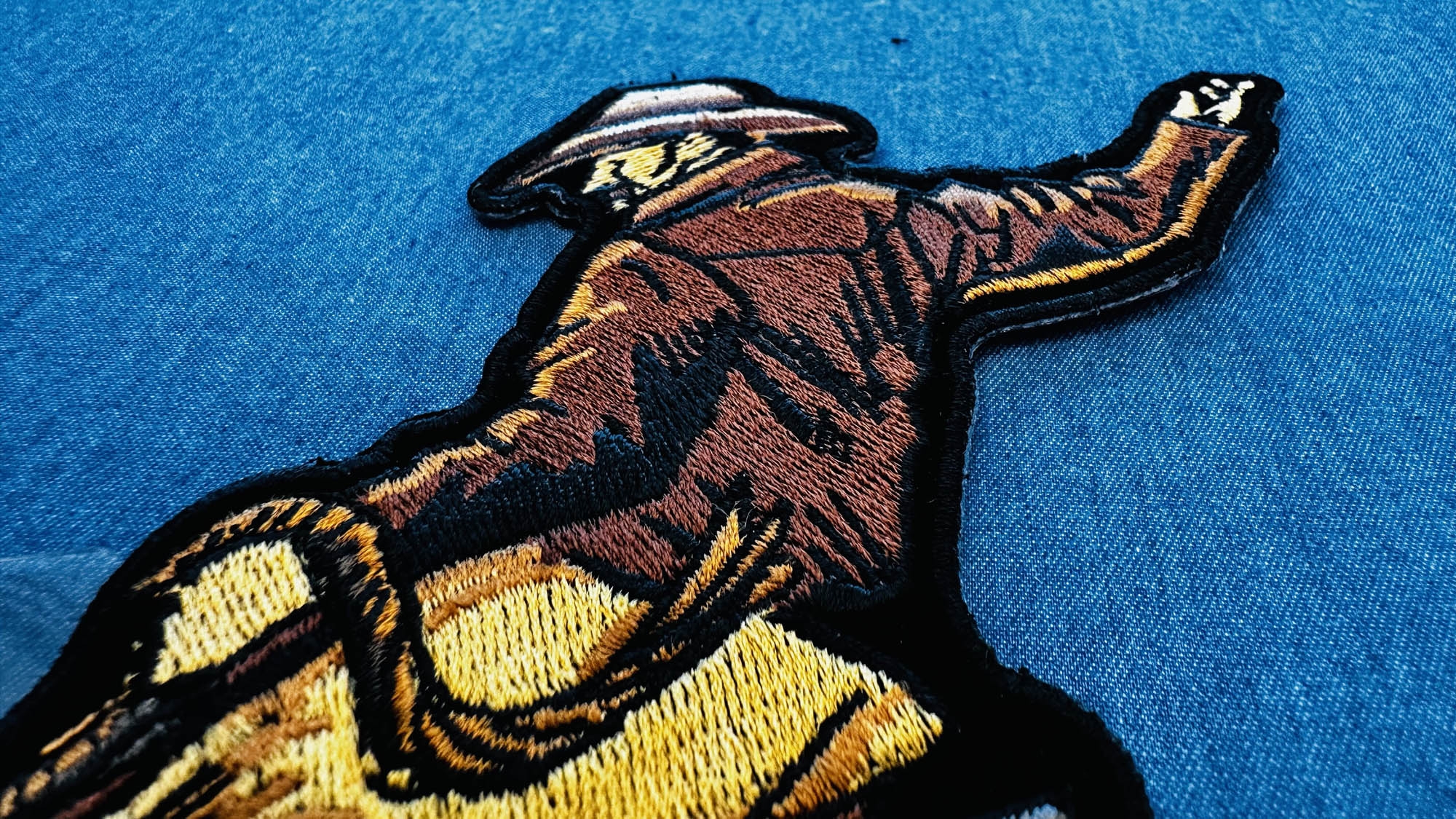 Cowboy on Horse Patch, Large Animal Patches for Jackets by Ivamis Patches