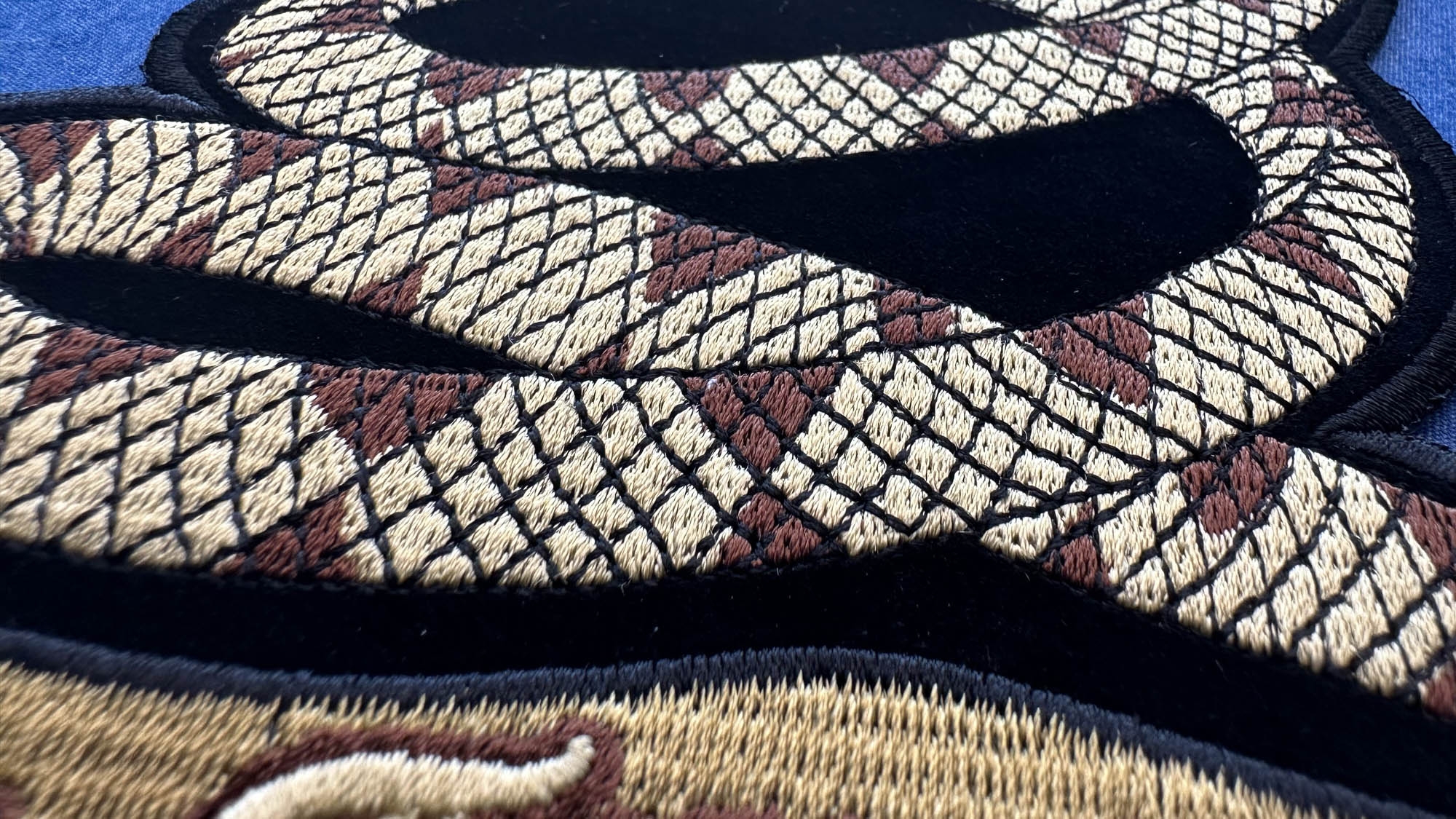 Don't Tread on Me Snake Patch, Large Patriotic Patches by Ivamis Patches