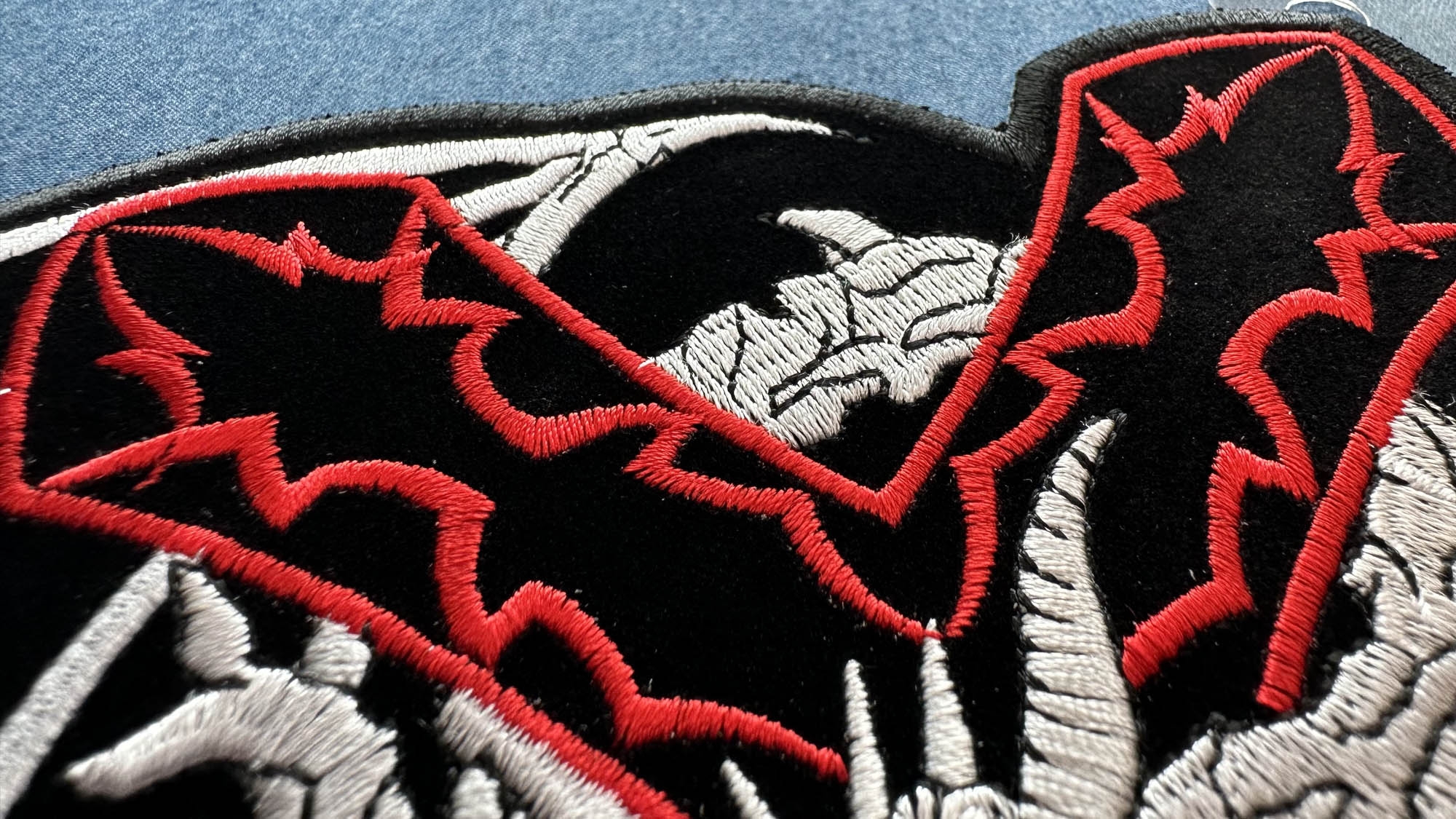 Dragon and Cross Patch, Large Skull Patches for Biker Jackets by Ivamis ...