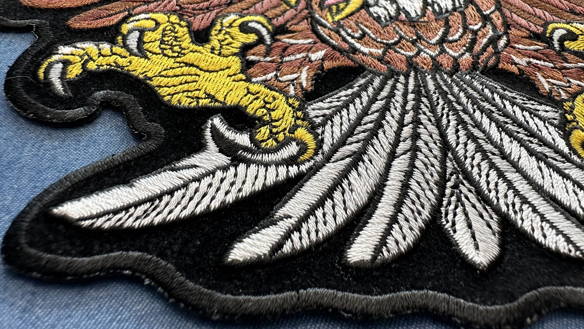 Sweeping Eagle Patch, Large Eagle Back Patches by Ivamis Patches