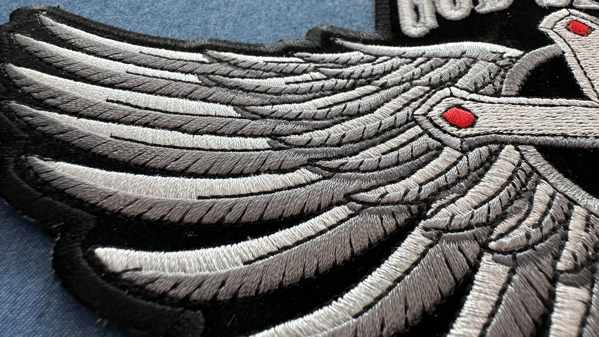 God Speed Cross and Wings Patch, Large Christian Back Patches by Ivamis ...