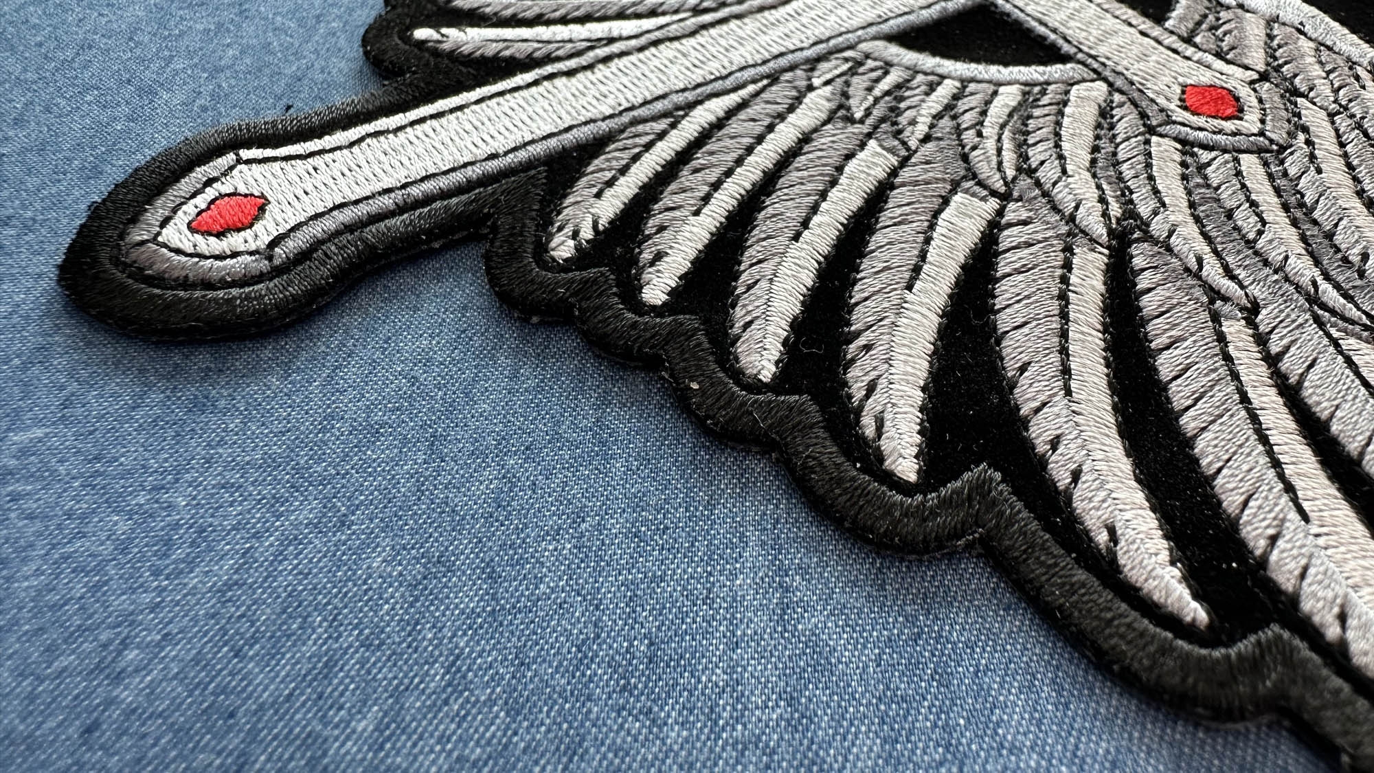 God Speed Cross and Wings Patch, Large Christian Back Patches by Ivamis ...