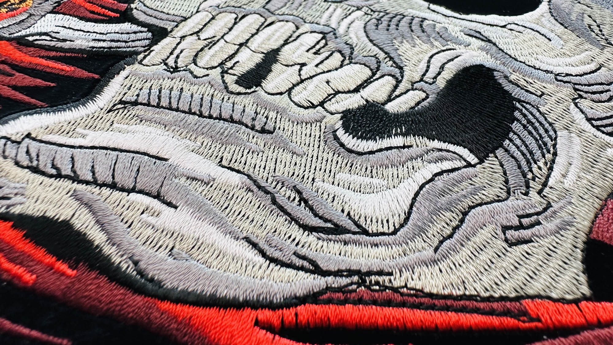 69 Skull Cigar Patch, Large Skull Patches for Biker Jackets by Ivamis ...