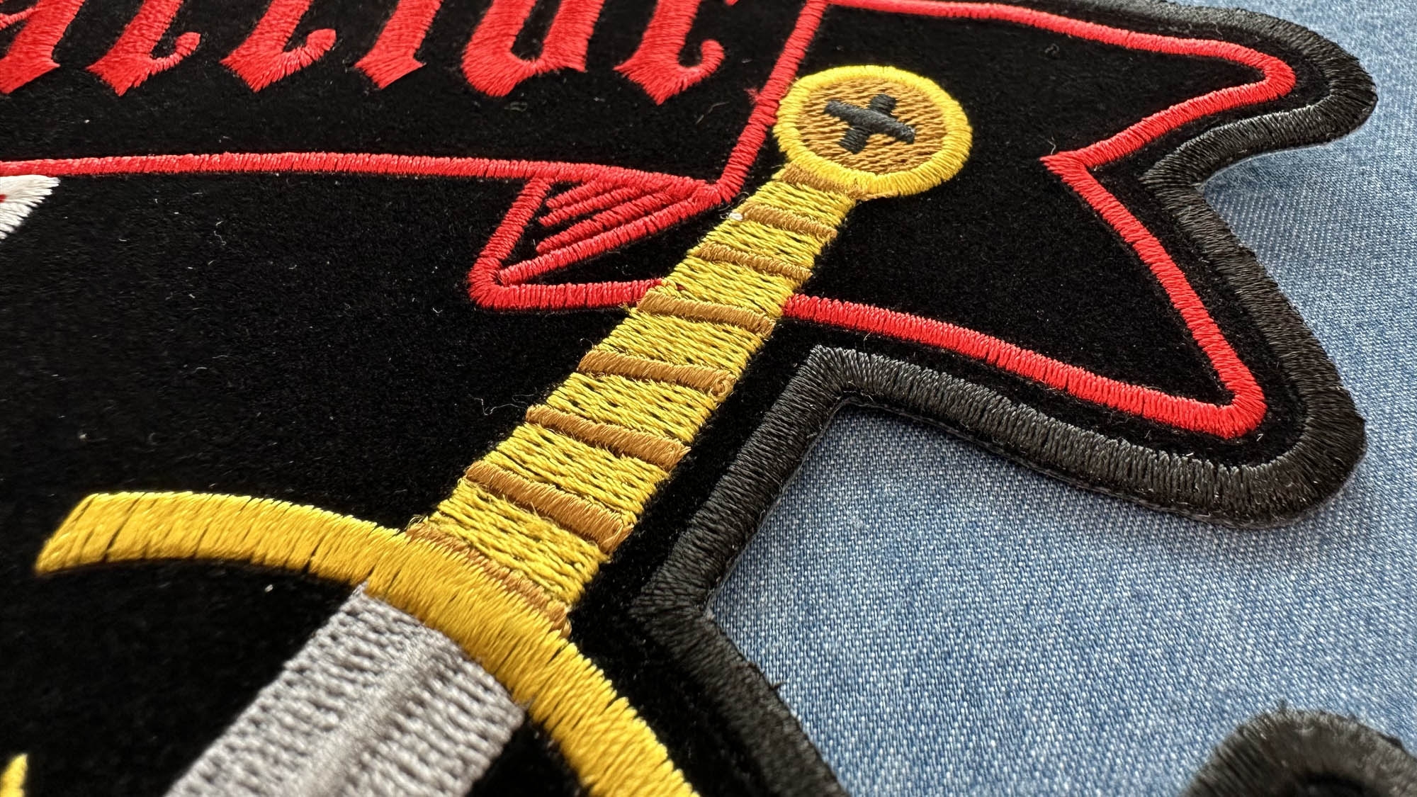 Holy Warrior Christian Cross Swords and Holy Grail Patch, Large ...