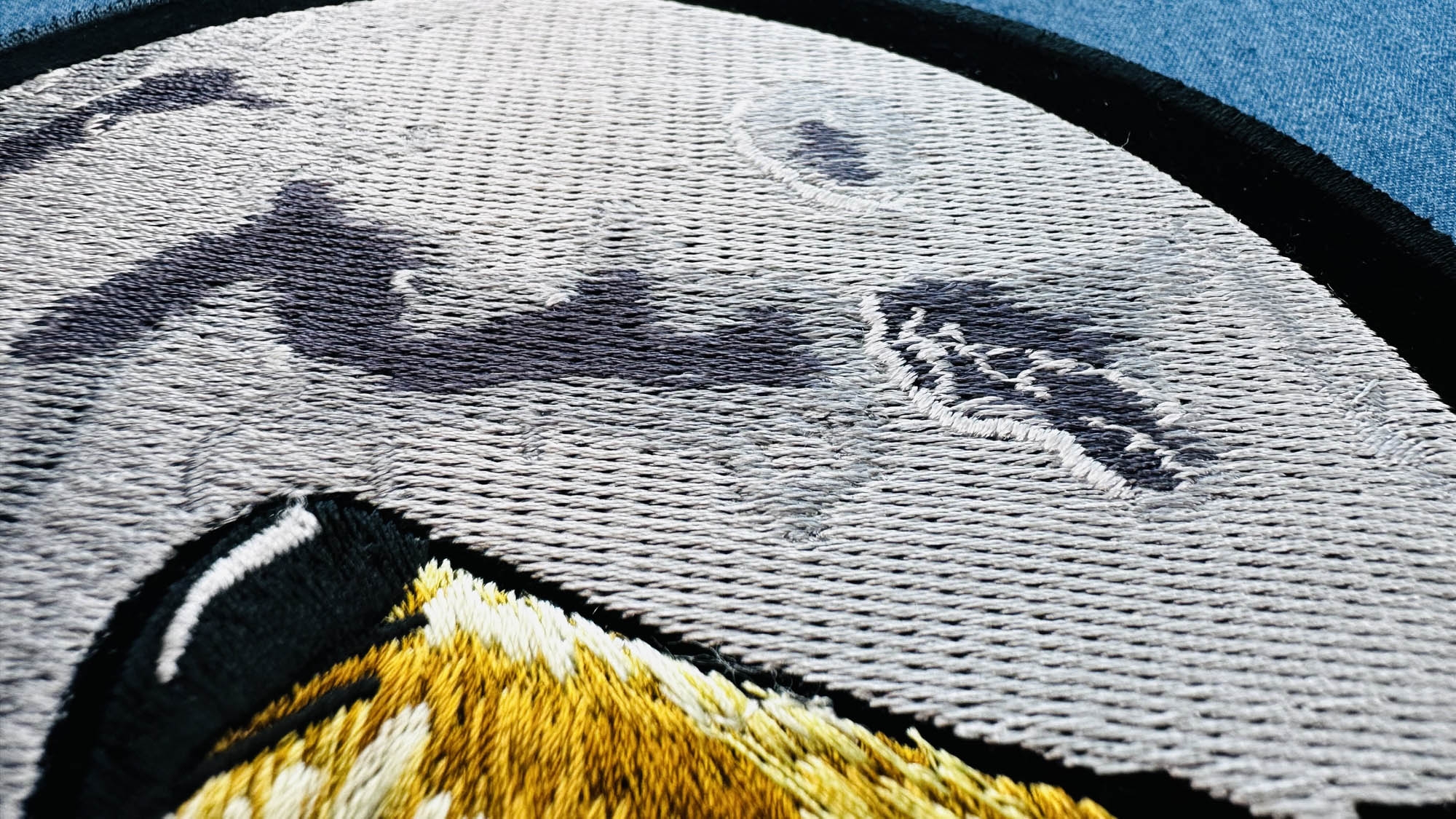 Howling Wolf Moon and Feathers Patch, Large Biker Back Patches for ...