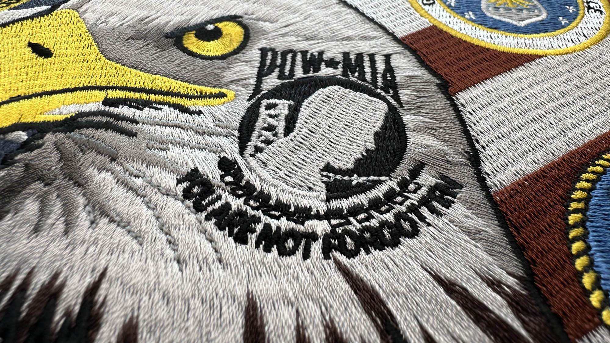 Never Forget Patch In Memory of Fallen Heroes, Large Patriotic Patches ...