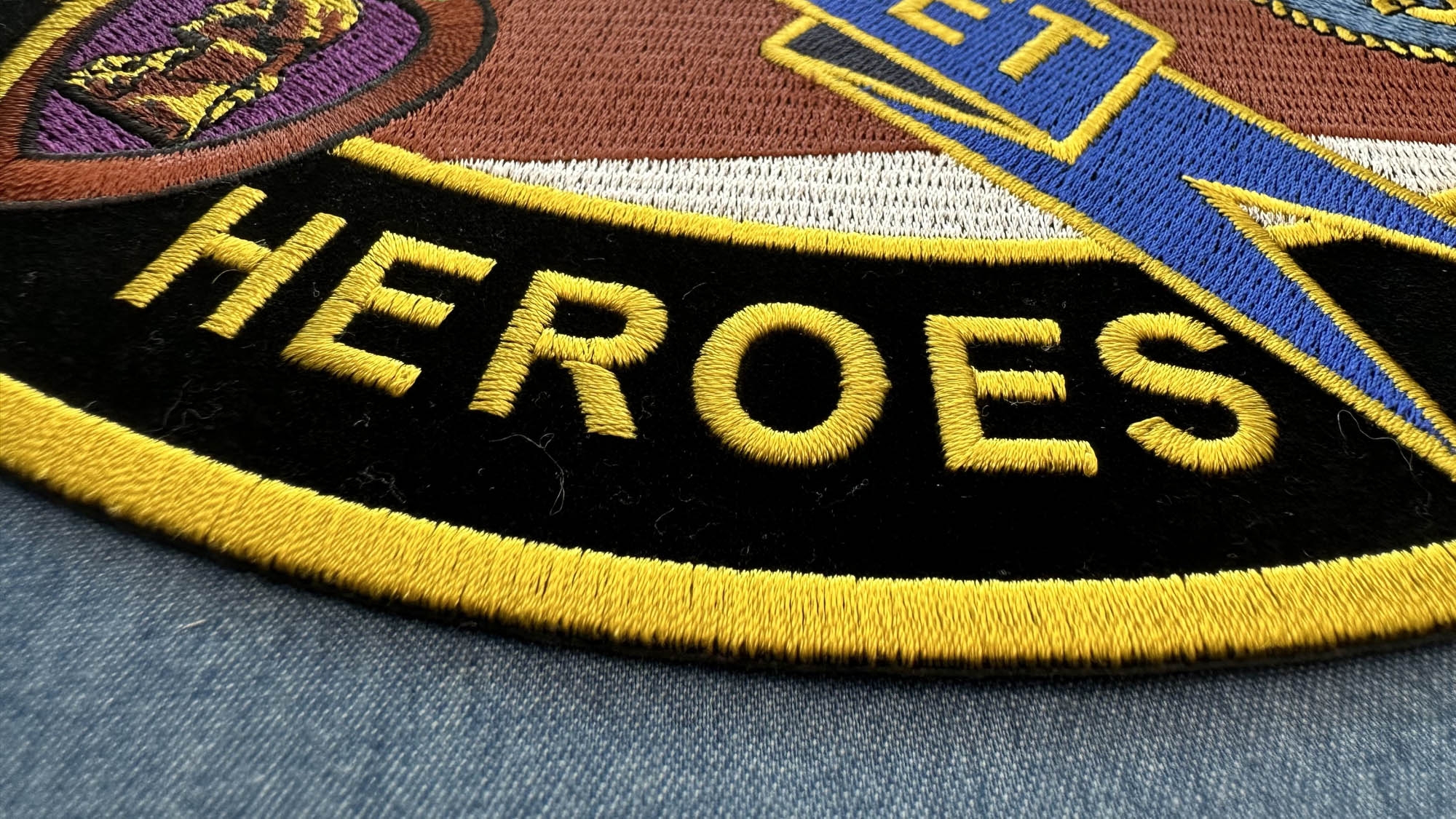 Never Forget Patch In Memory of Fallen Heroes, Large Patriotic Patches ...