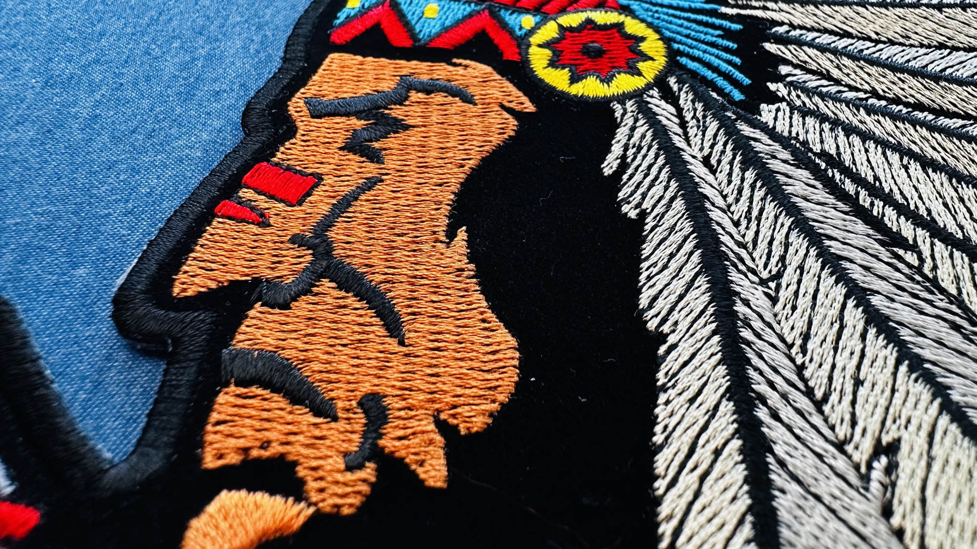 Indian Axes and Feathers Patch, Large Indian Patches by Ivamis Patches