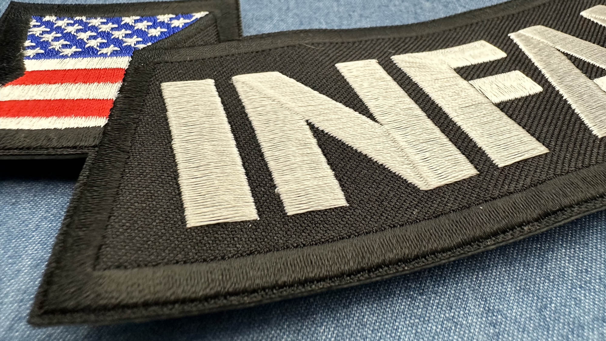 Infantry Patch, US Flag Large Rocker Patch by Ivamis Patches