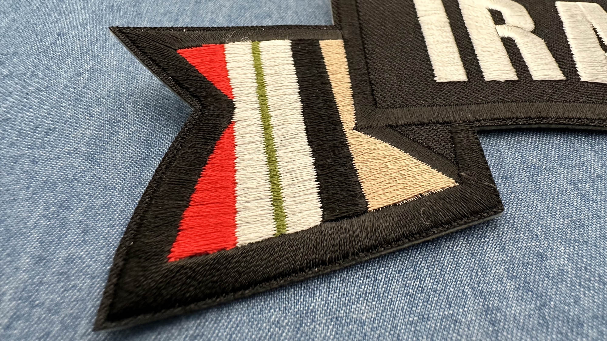 Iraq War Vet Patch, Large Rocker Patches by Ivamis Patches