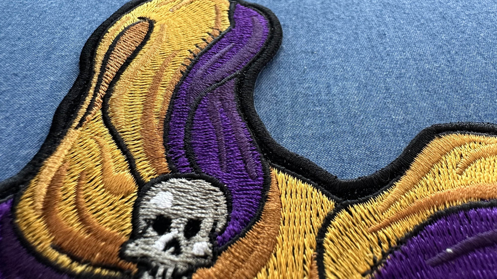 Jester Clown Skull Patch, Large Skull Patches by Ivamis Patches