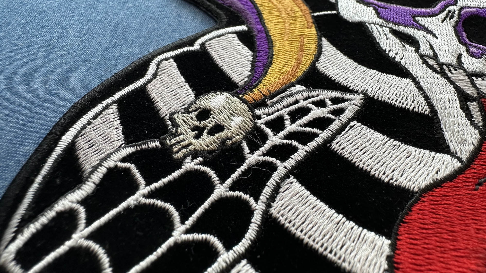 Jester Clown Skull Patch, Large Skull Patches by Ivamis Patches