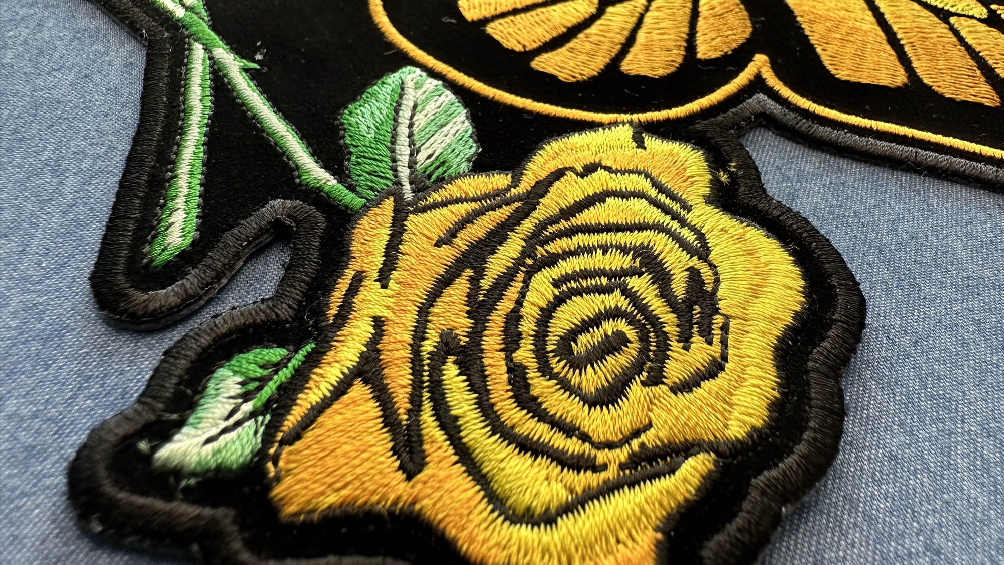 Butterfly Roses Lady Rider Patch, Large Biker Back Patches for Leather ...