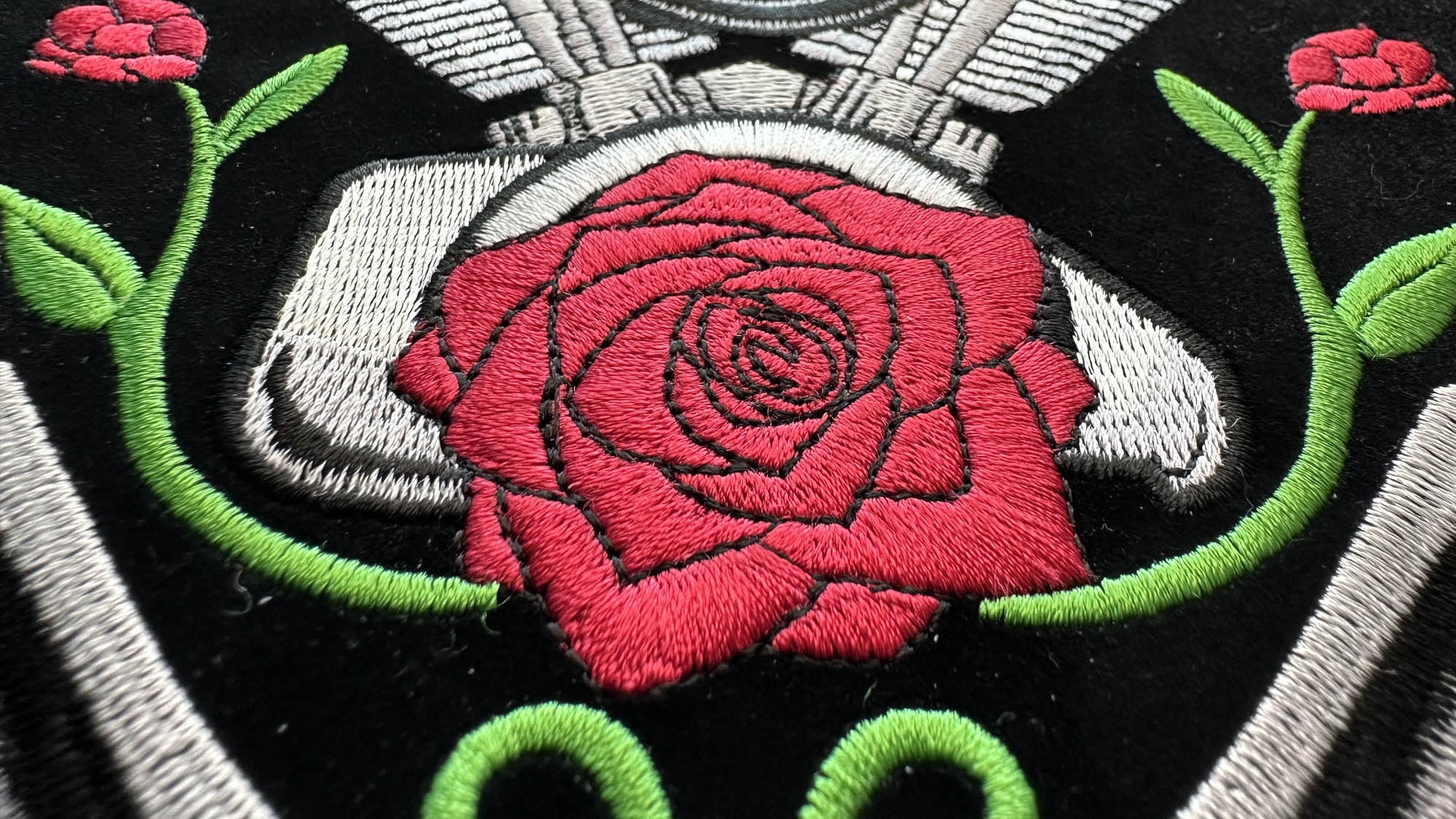 Lady Rider Rose Motorcycle Engine Patch, Large Biker Back Patches for ...