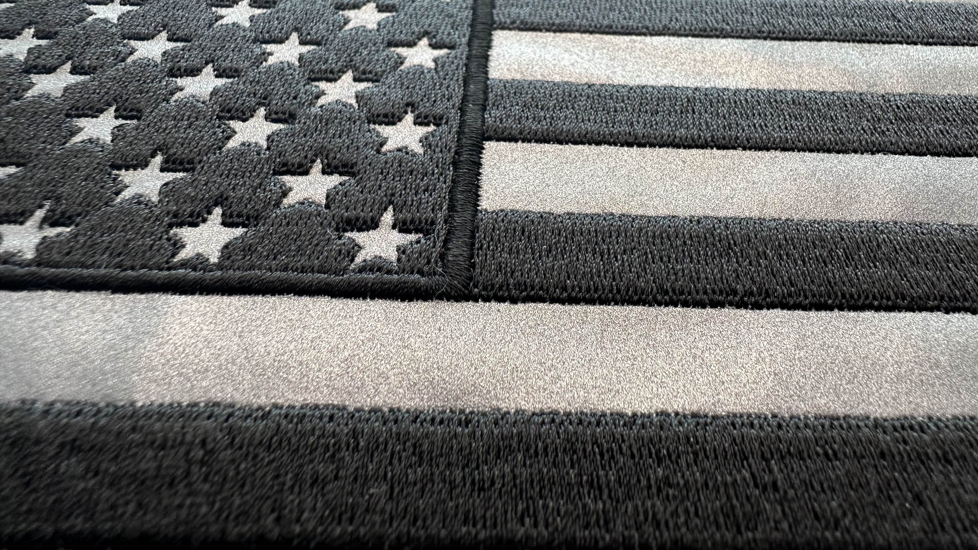 American Flag Patch, Large Reflective Back Patch for Jackets by Ivamis ...