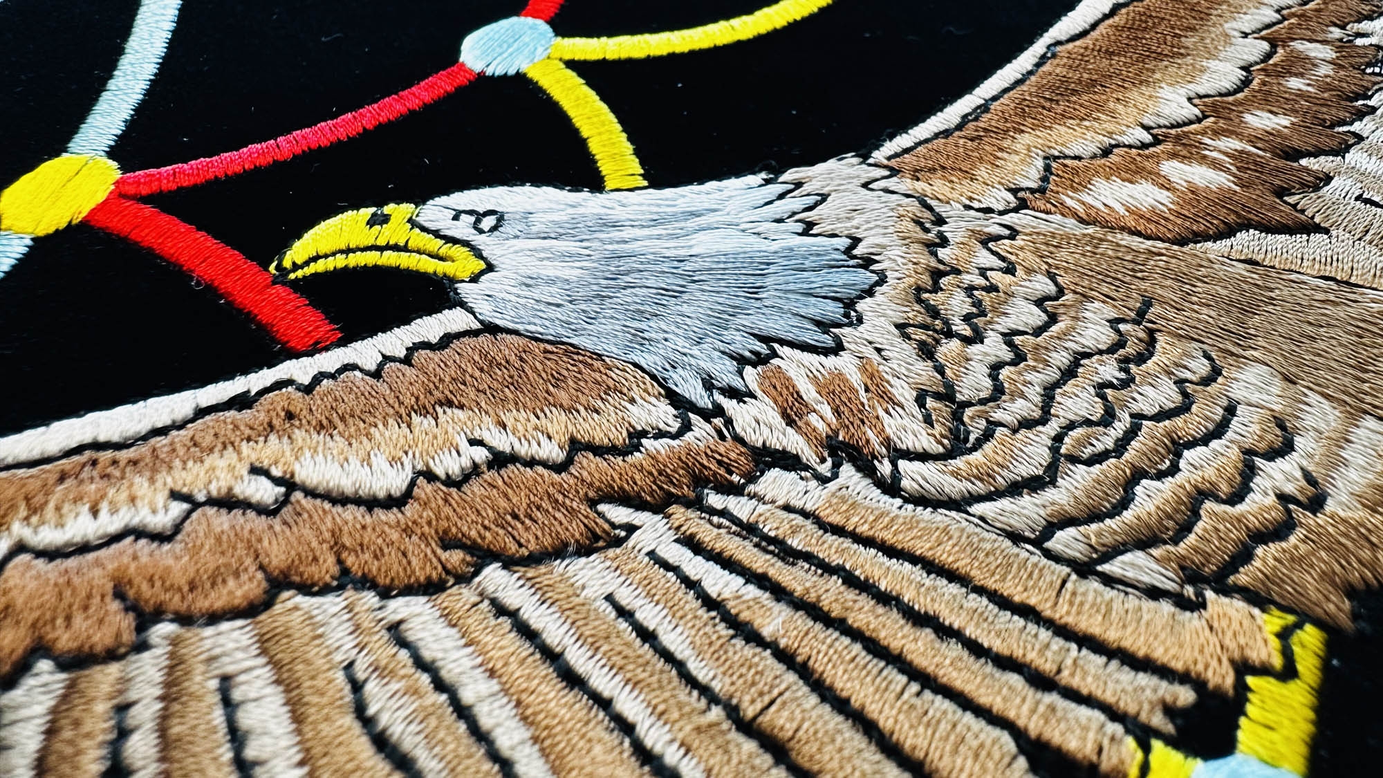 Eagle in Dreamcatcher Patch, Large Eagle Back Patches by Ivamis Patches