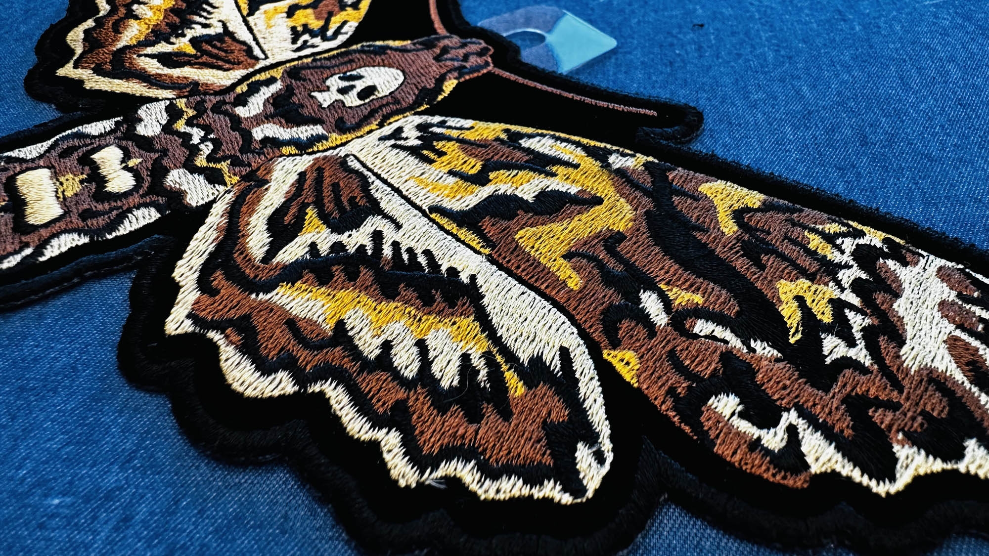 Skull Moth Patch, Large Animal Patches for Jackets by Ivamis Patches