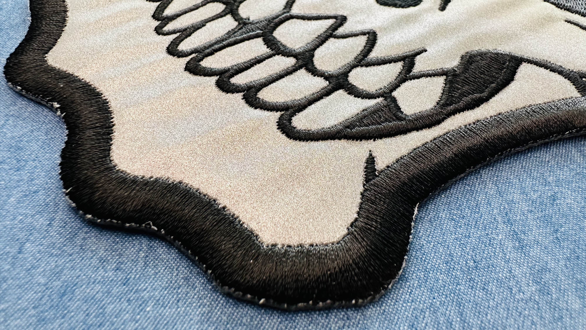 Skull Patch, Large Skull Patches for Biker Jackets by Ivamis Patches