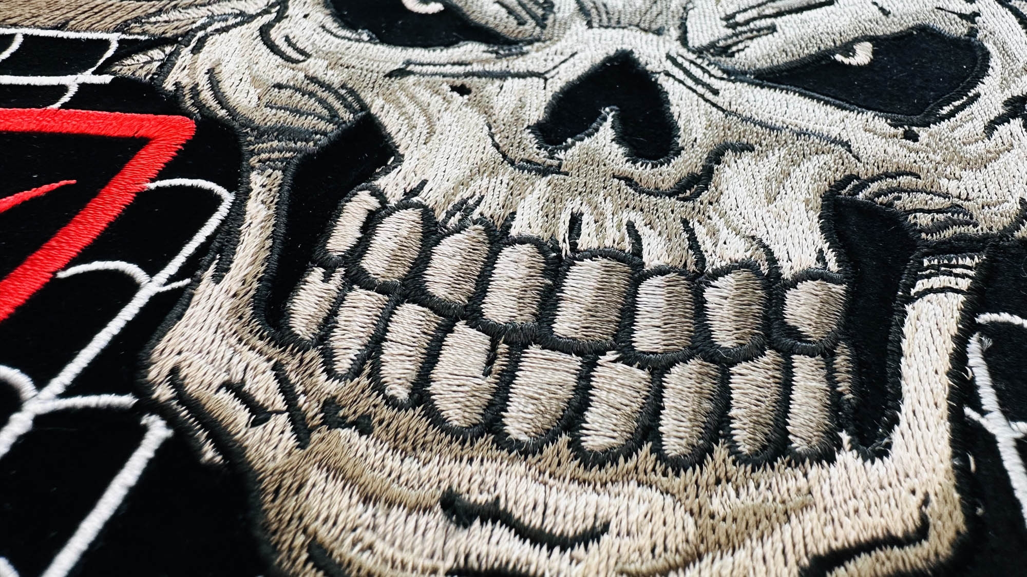 Maltese Skull Patch Large Skull Patches For Biker Jackets By Ivamis