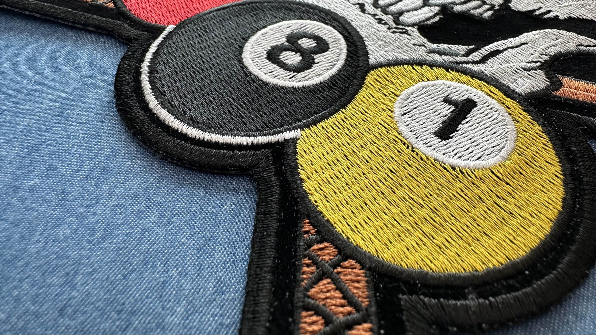 Tall Hat Skull Billard Patch, Large Skull Patches for Biker Jackets by ...