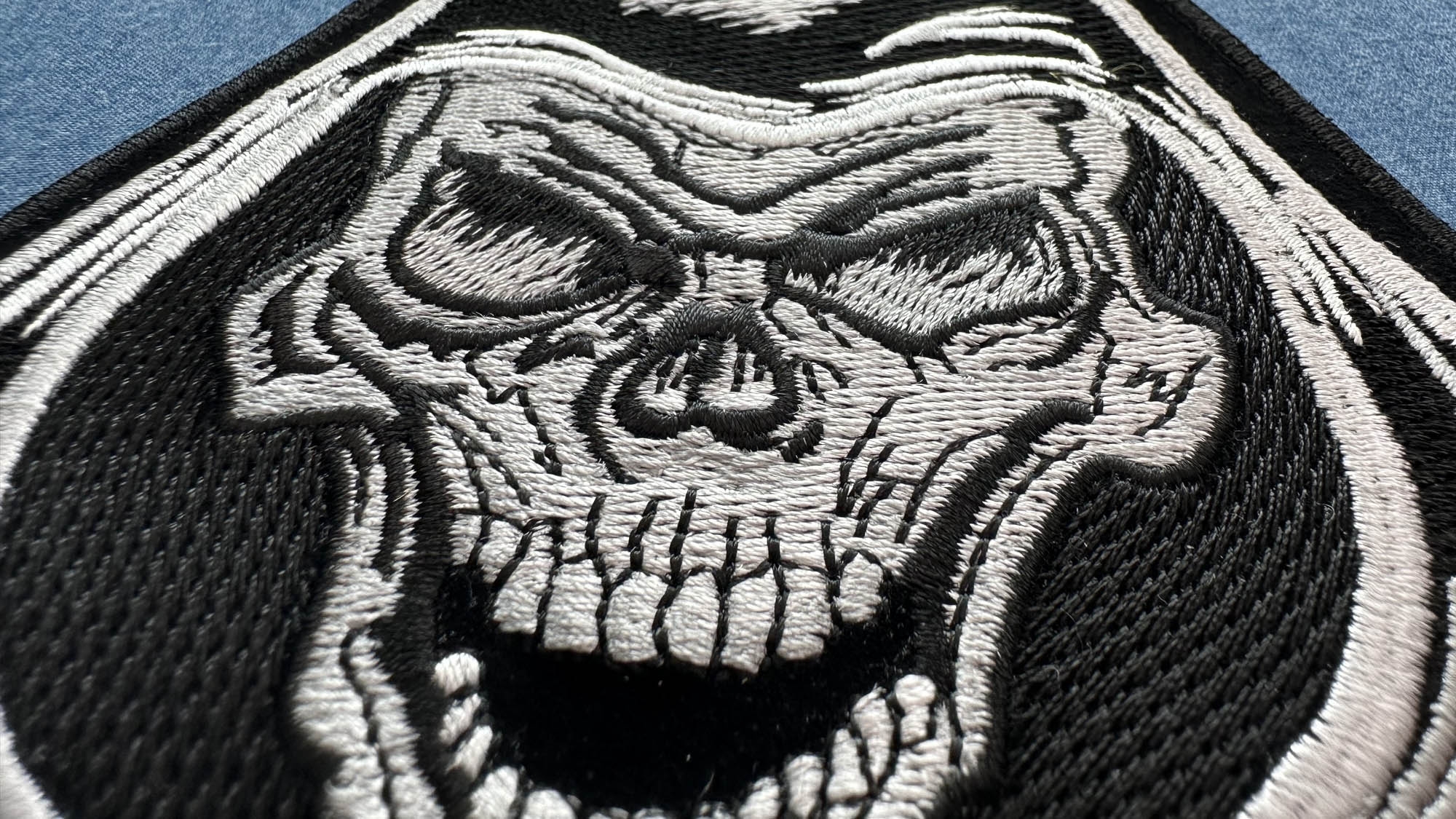 Reaper and Scythes Patch, Large Skull Patches for Biker Jackets by ...