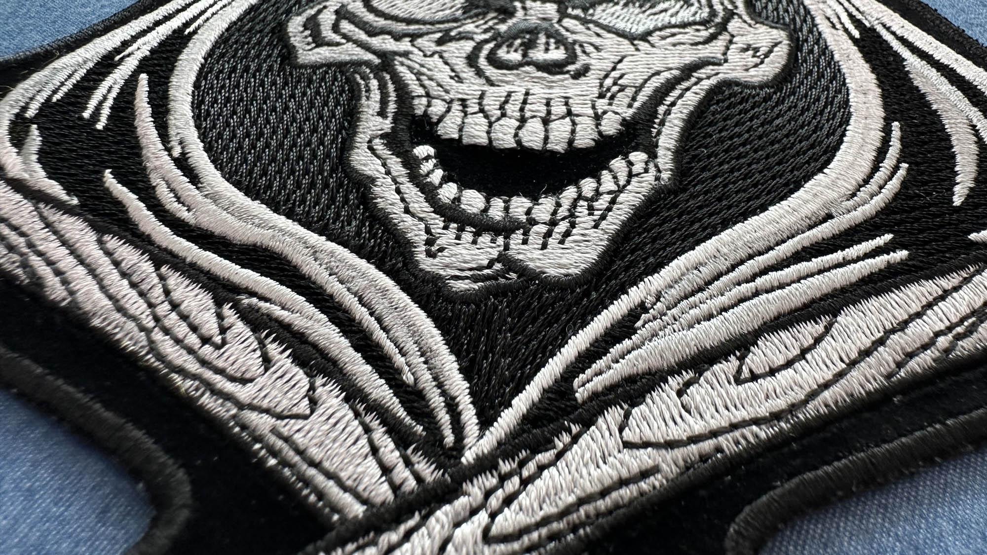 Reaper and Scythes Patch, Large Skull Patches for Biker Jackets by ...