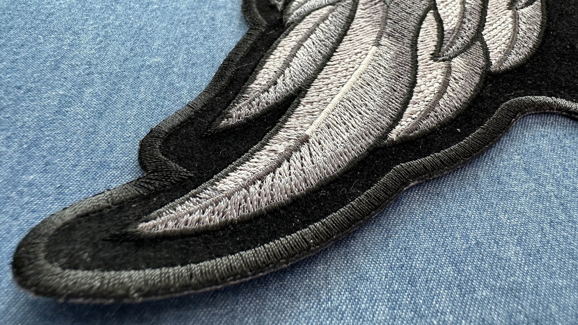 Skull Middle Finger Wings and Sickles Patch, Large Skull Patches for ...