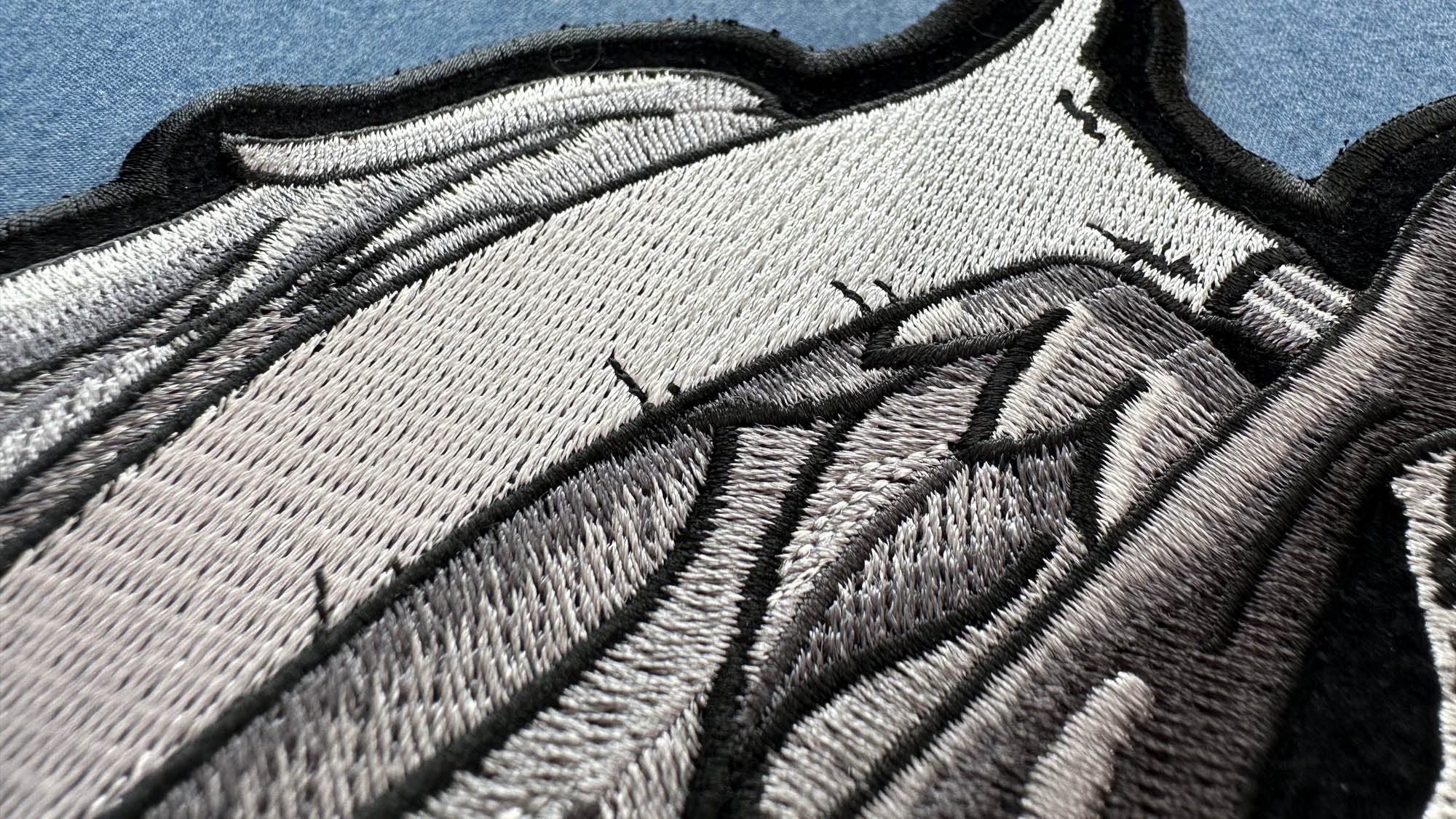 Skull Middle Finger Wings and Sickles Patch, Large Skull Patches for ...