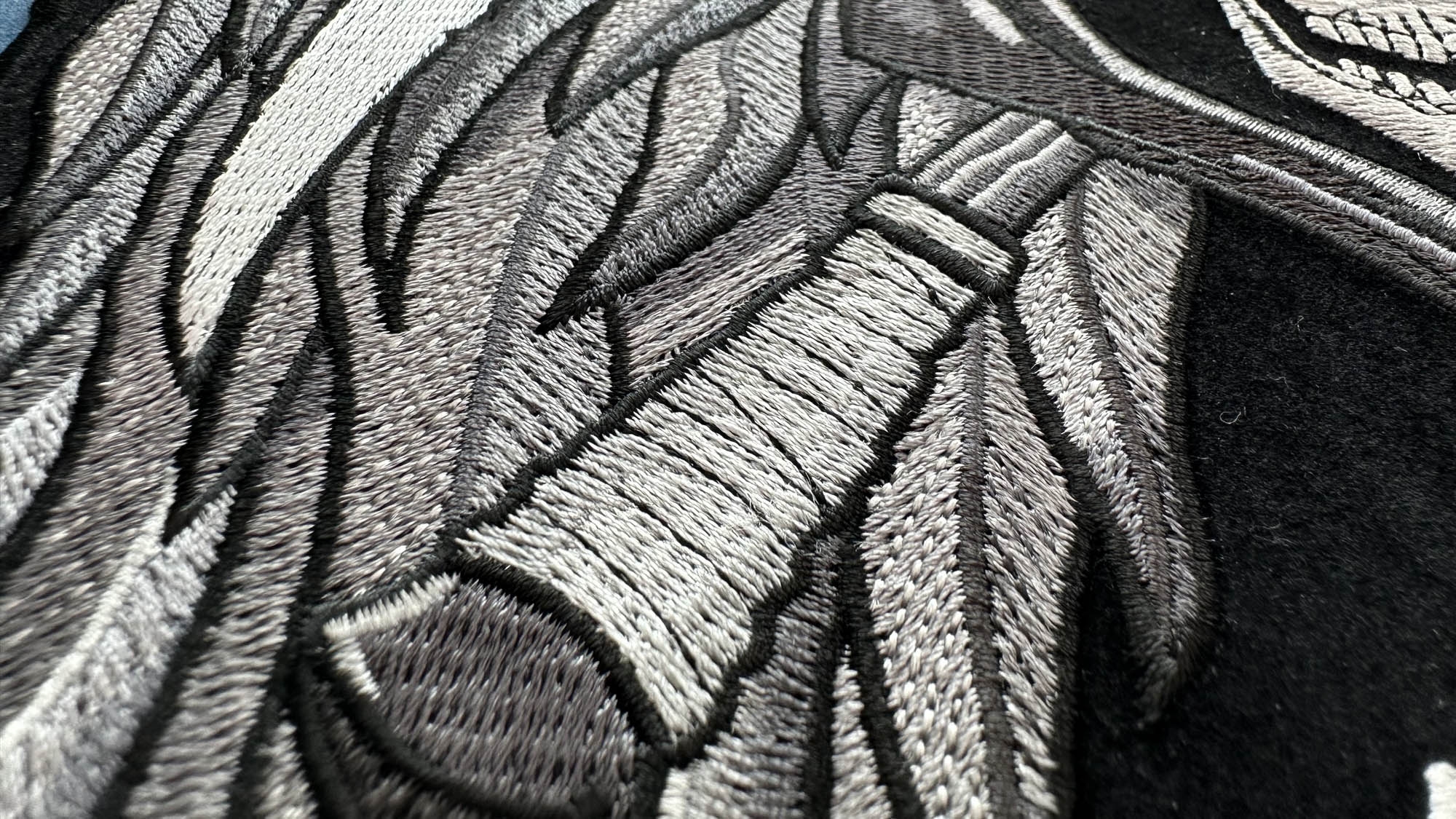 Skull Middle Finger Wings and Sickles Patch, Large Skull Patches for ...