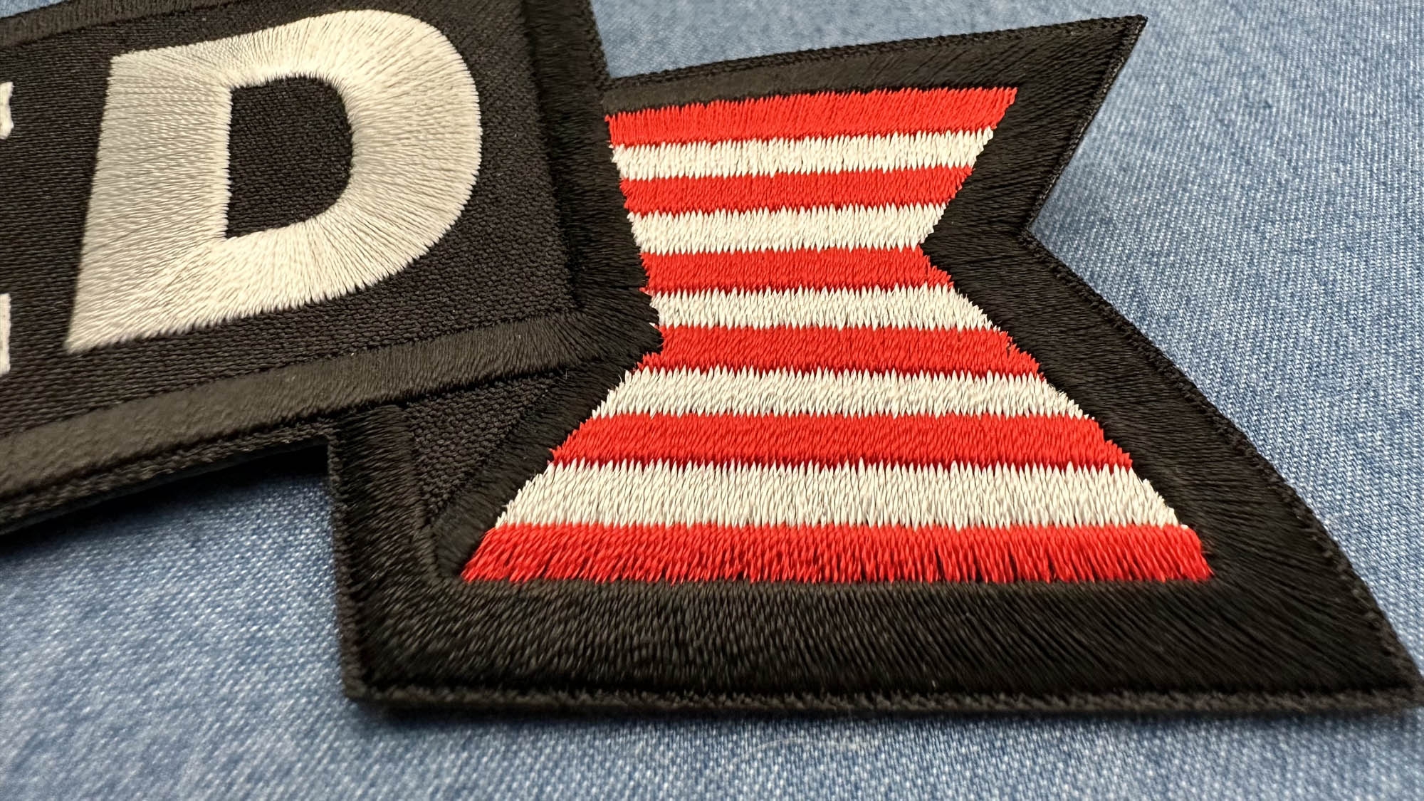 Retired Patch, US Flag Large Rocker Patch by Ivamis Patches