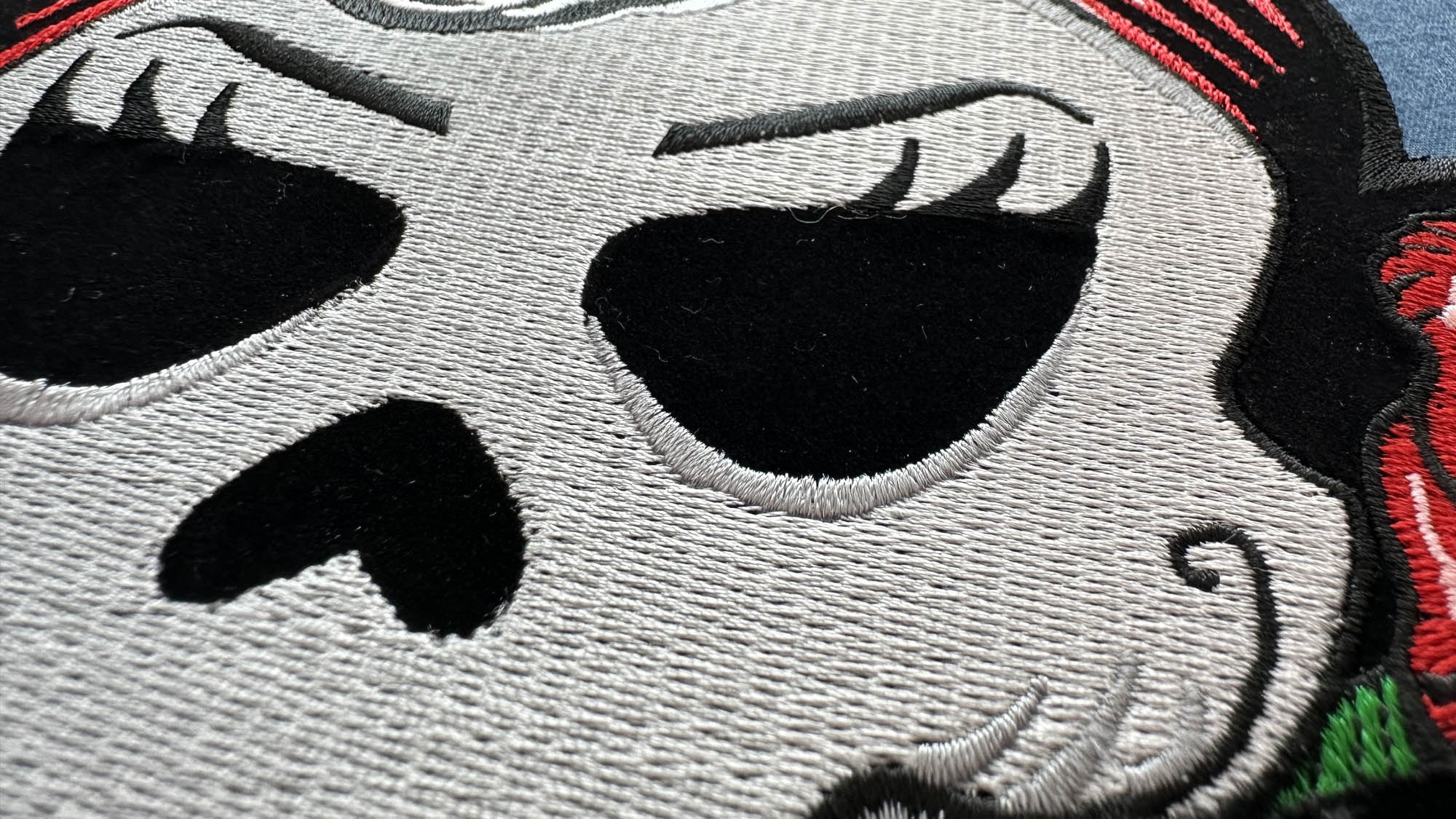 Girly Skull and Roses Patch, Large Skull Patches by Ivamis Patches