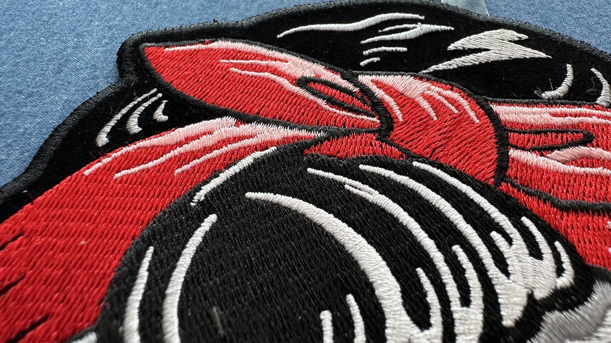 Girly Skull and Roses Patch, Large Skull Patches by Ivamis Patches