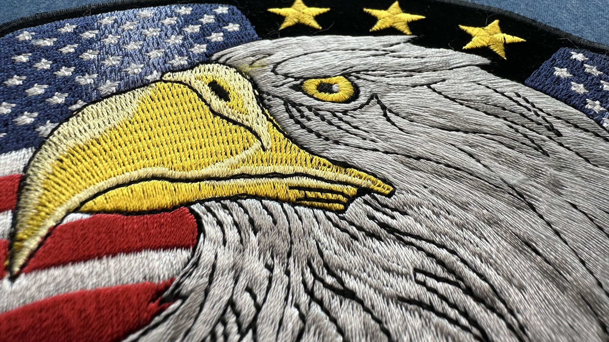 American Flag Eagle Patch, Large Eagle Patches for Jackets by Ivamis ...