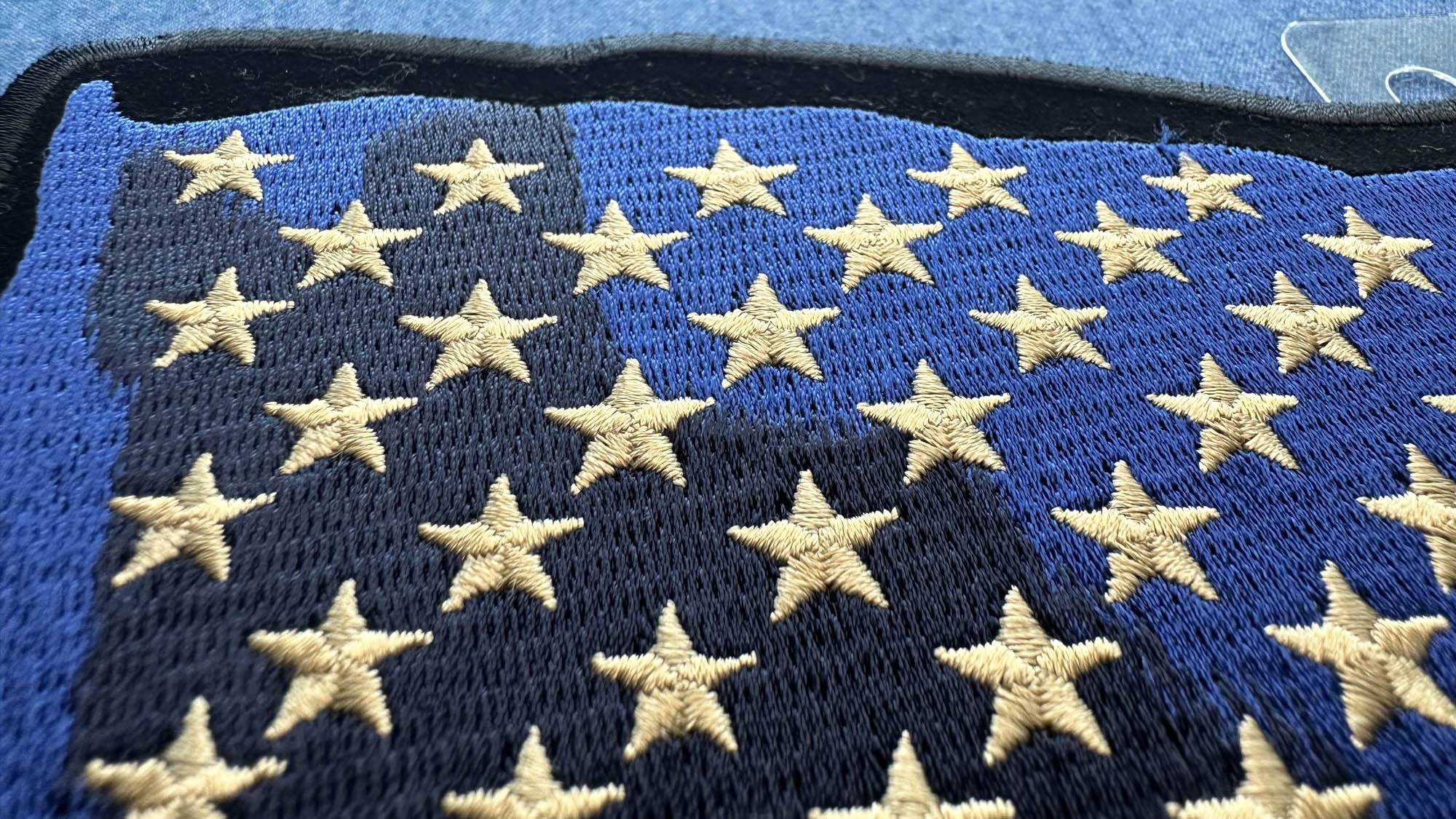 Waving American Flag Patch, Large Patriotic Patches by Ivamis Patches