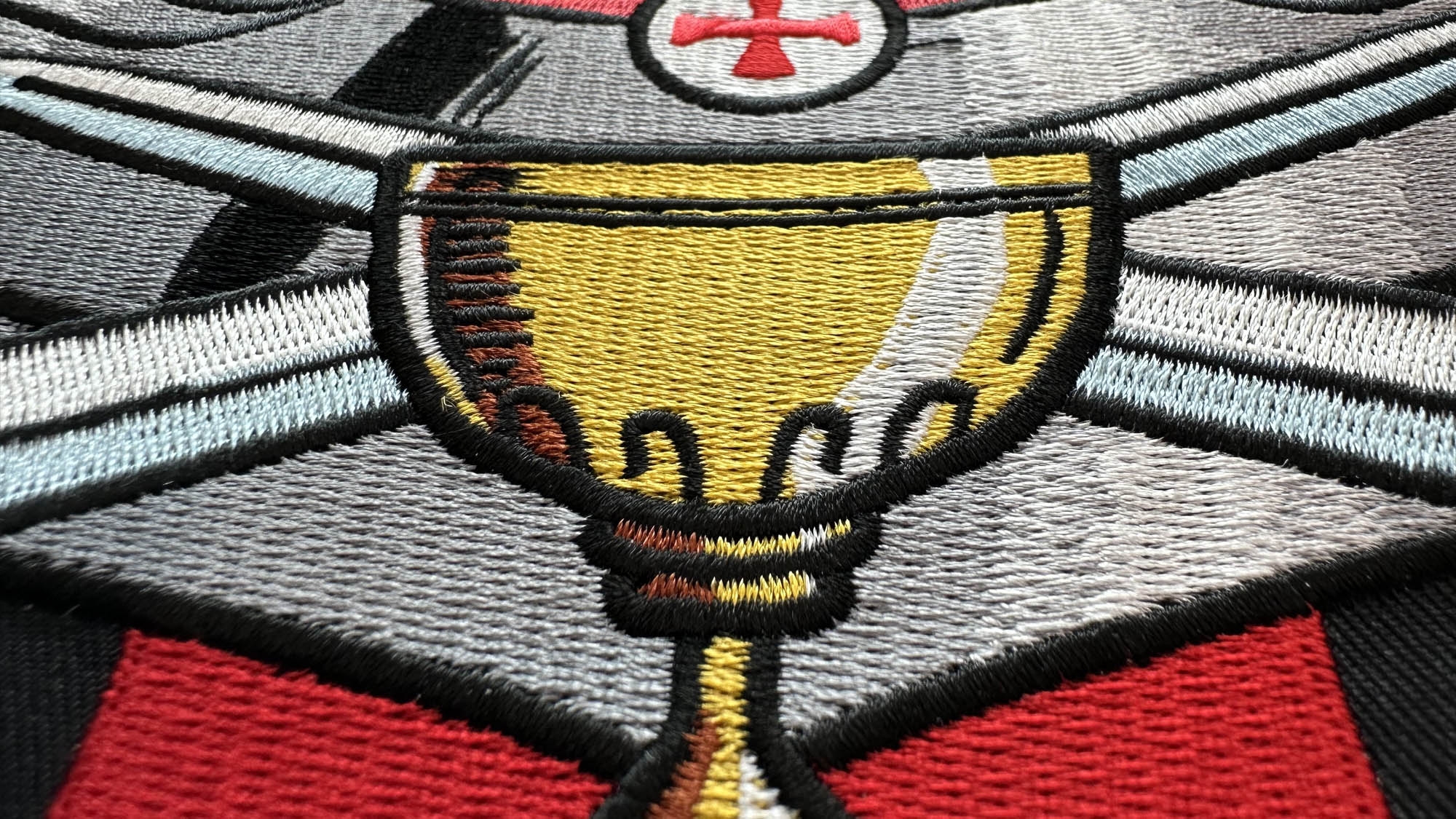 Knight Templar Holy Grail Patch, Large Christian Back Patches by Ivamis ...