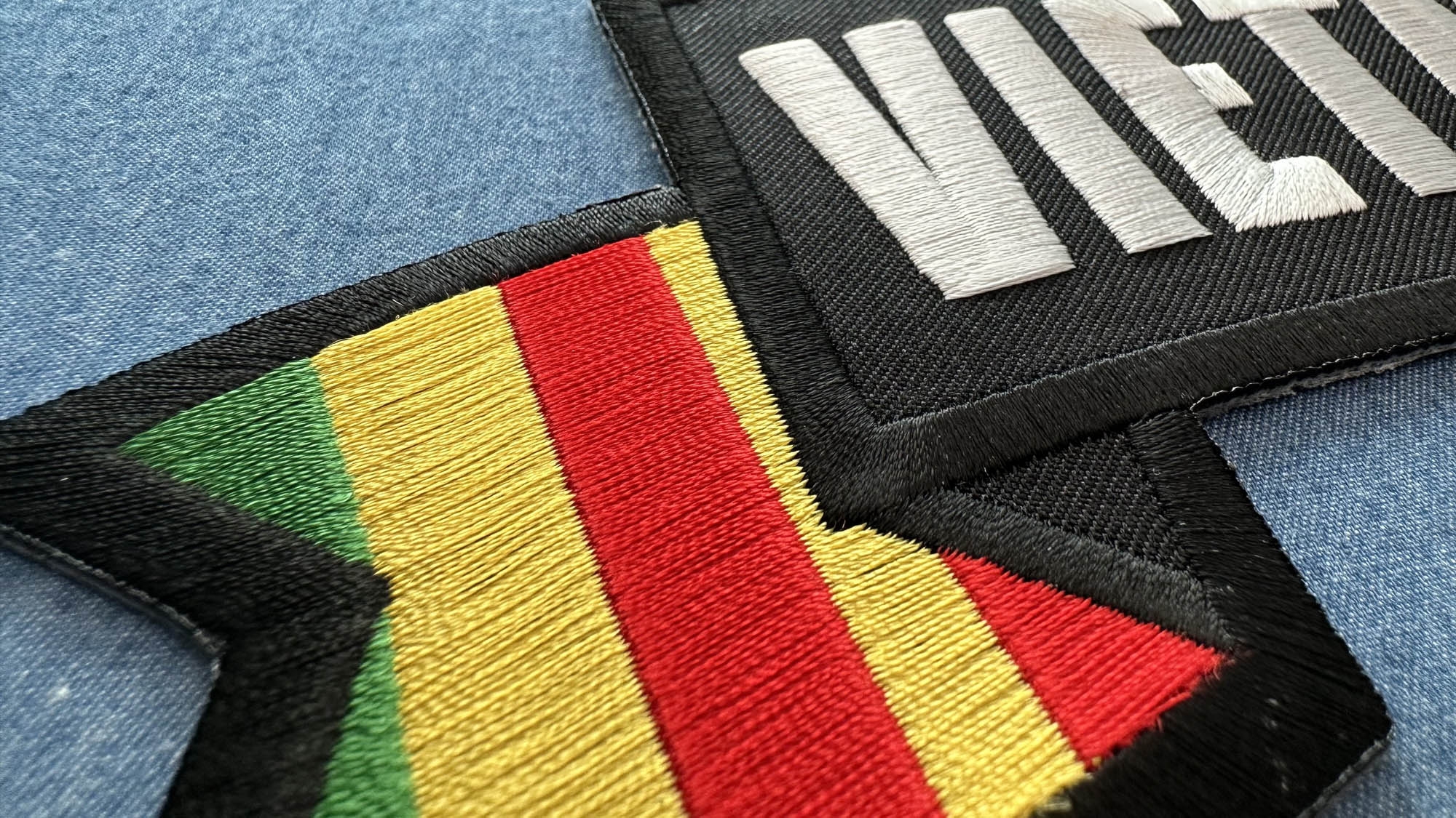 Vietnam War Vet Patch, Large Rocker Patches by Ivamis Patches