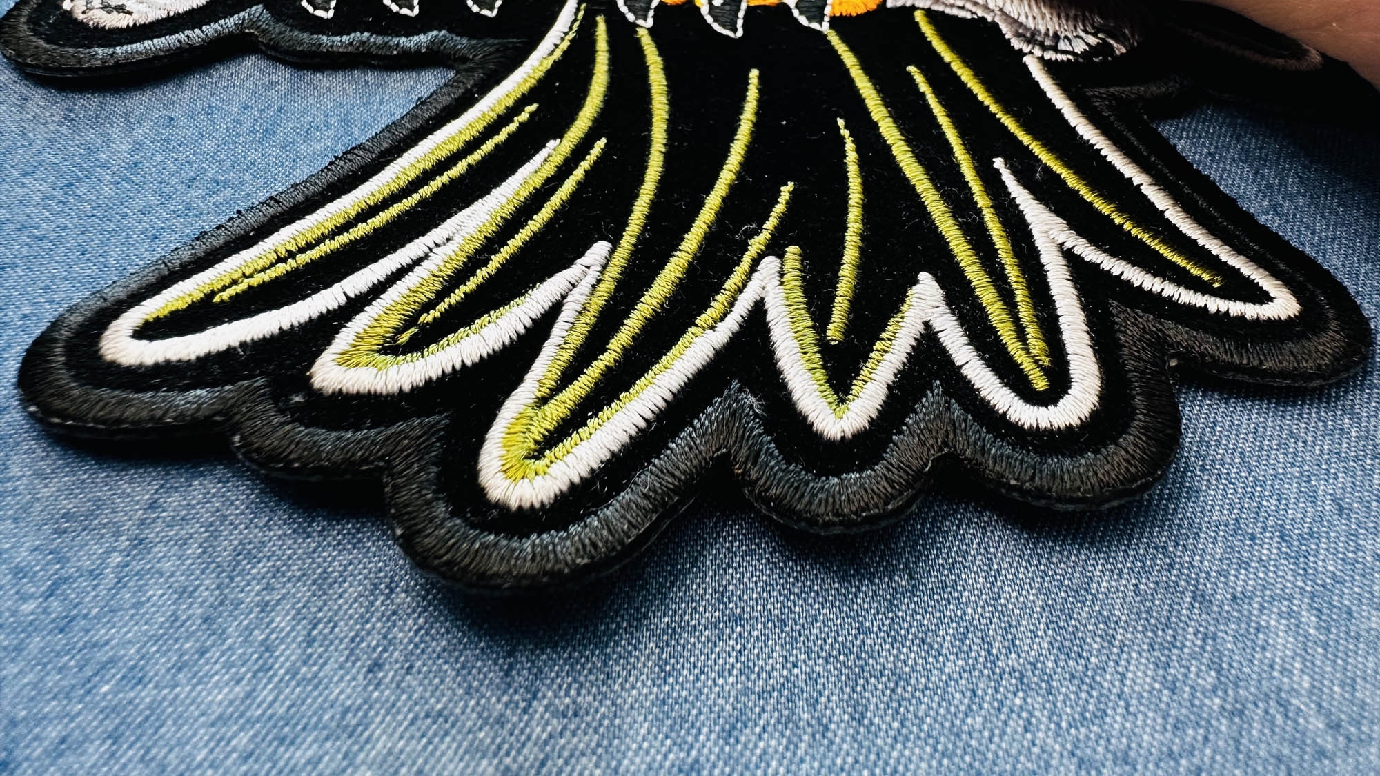 Vulture on Bones with Cigar Patch, Large Animal Patches for Jackets by ...