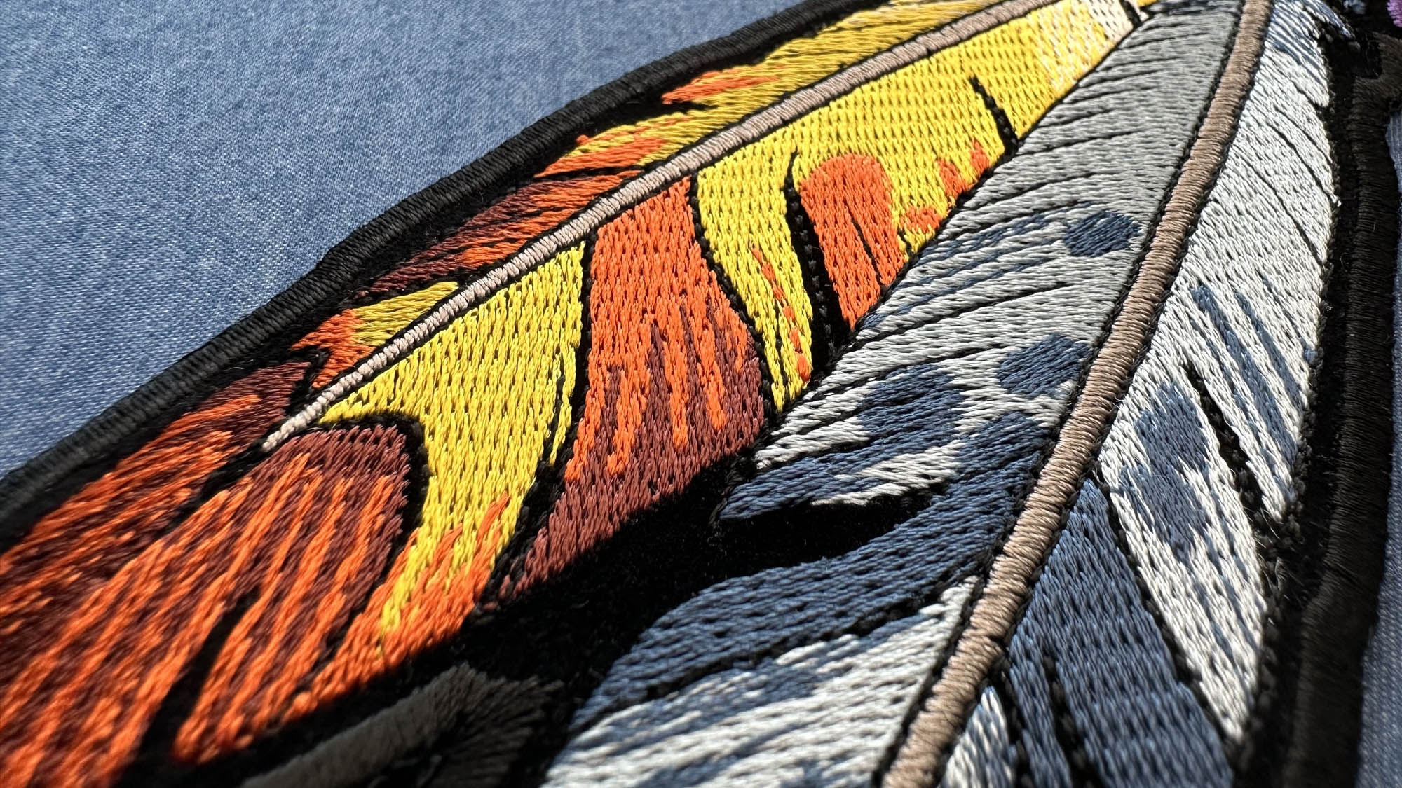 Feathers and Wings Patch, Large Ladies Back Patches for Jackets by ...