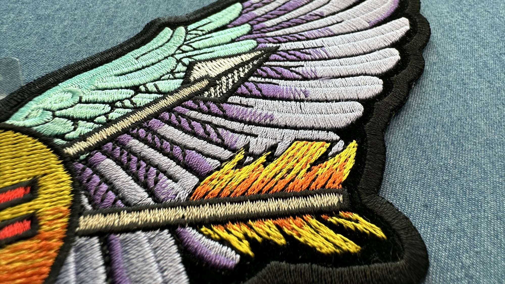 Feathers and Wings Patch, Large Ladies Back Patches for Jackets by ...