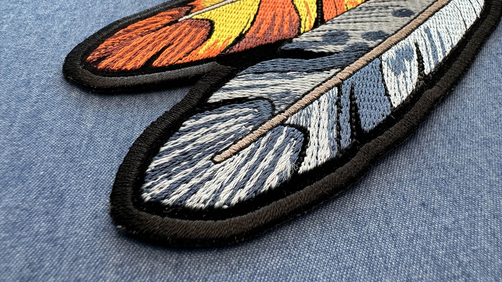 Feathers and Wings Patch, Large Ladies Back Patches for Jackets by ...