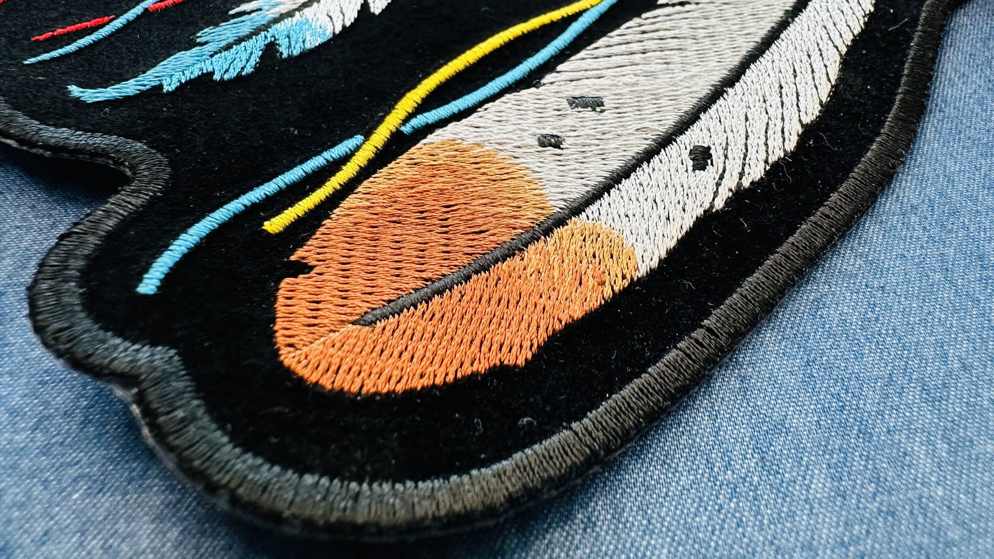 Dreamcatcher Wolf Feathers Patch, Large Animal Patches for Jackets by ...