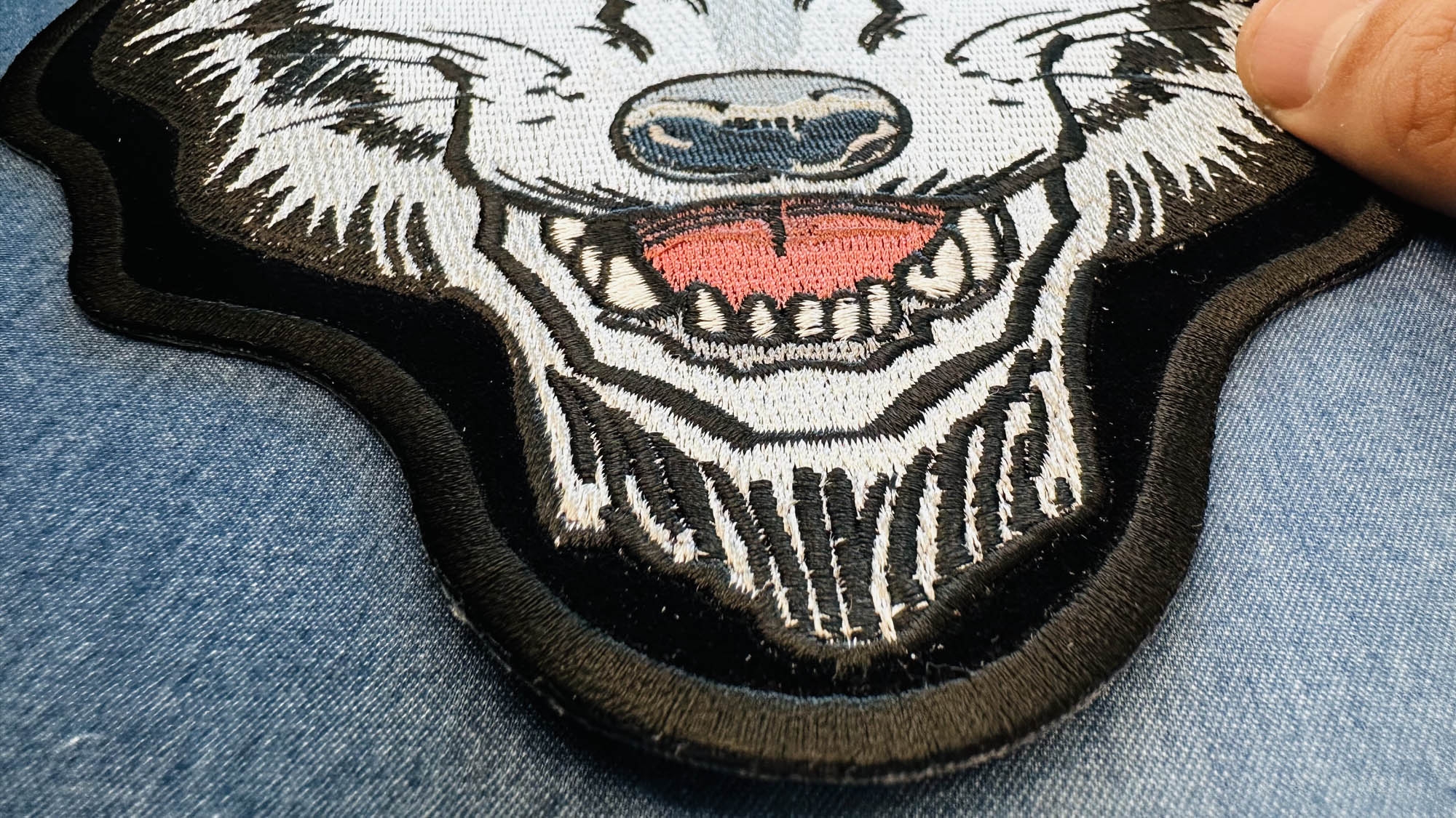 Wolf Patch, Large Animal Patches for Jackets by Ivamis Patches