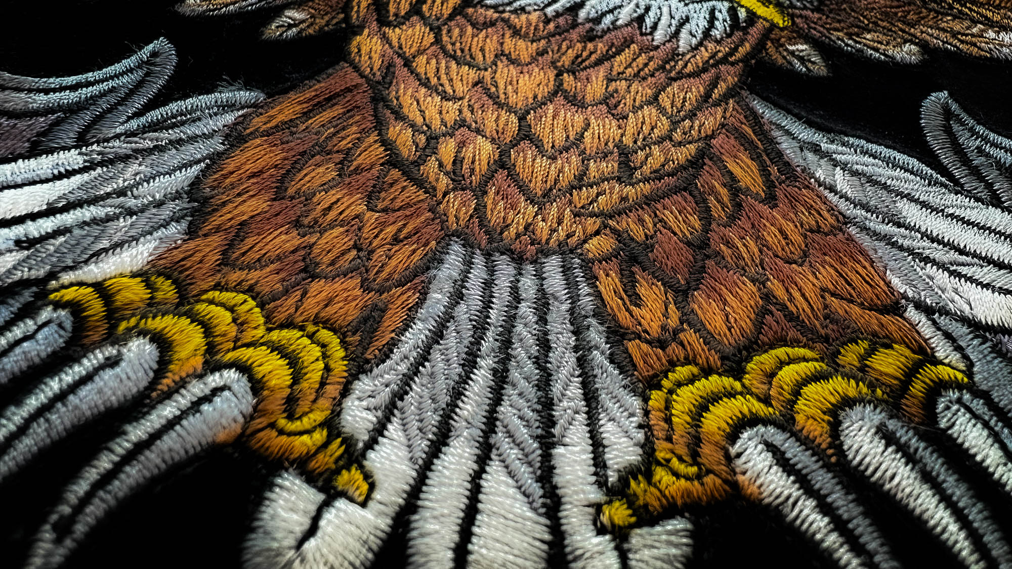 American Flag Eagle Patch, Large Eagle Patches for Jackets by Ivamis Patches