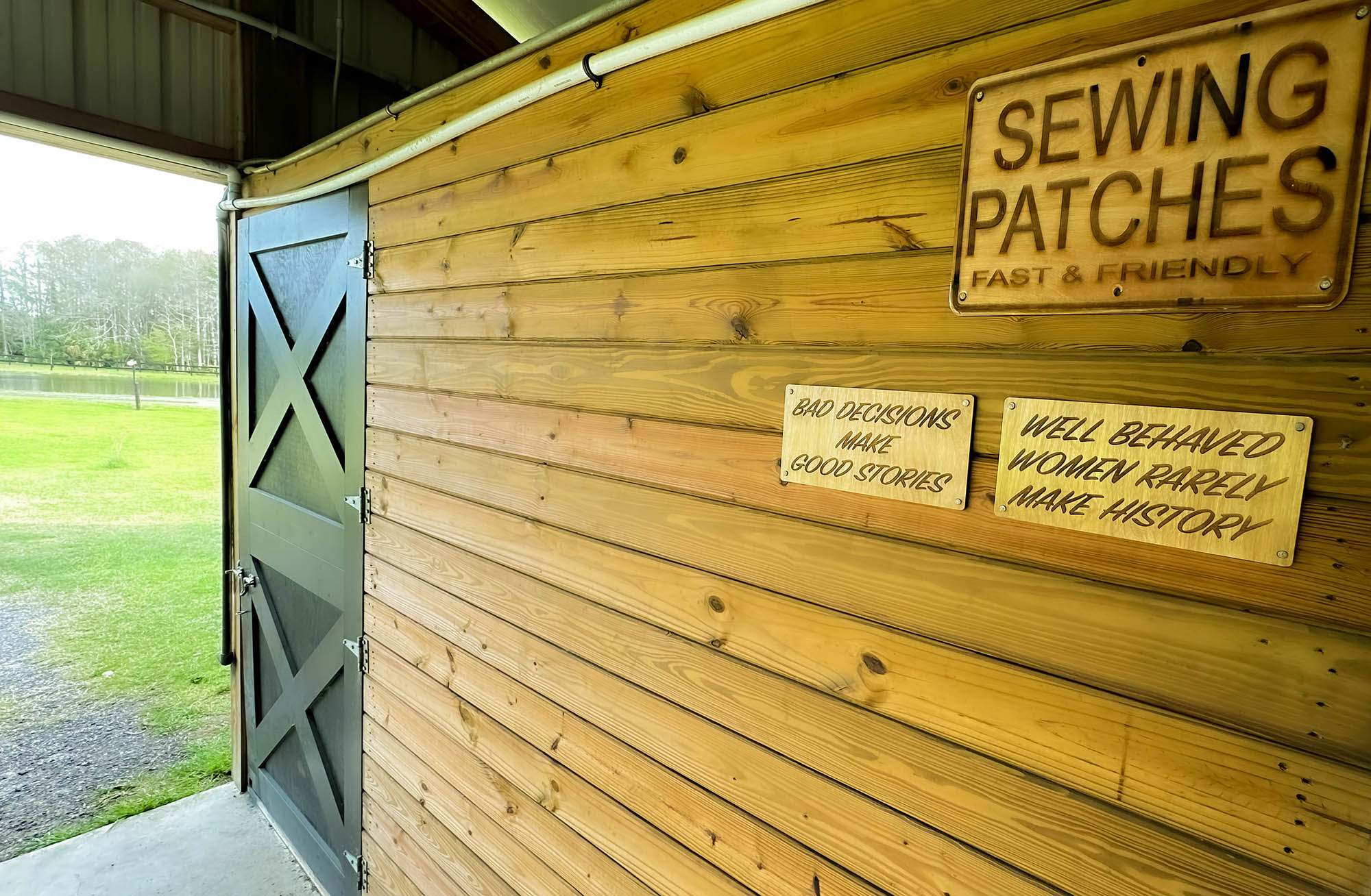 Bad Decisions Make Good Stories Wood Sign by Ivamis Patches