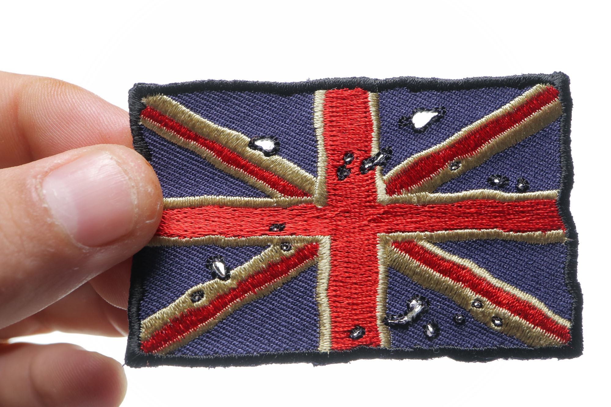 Old Vintage Tattered United Kingdom Flag Patch by Ivamis Patches