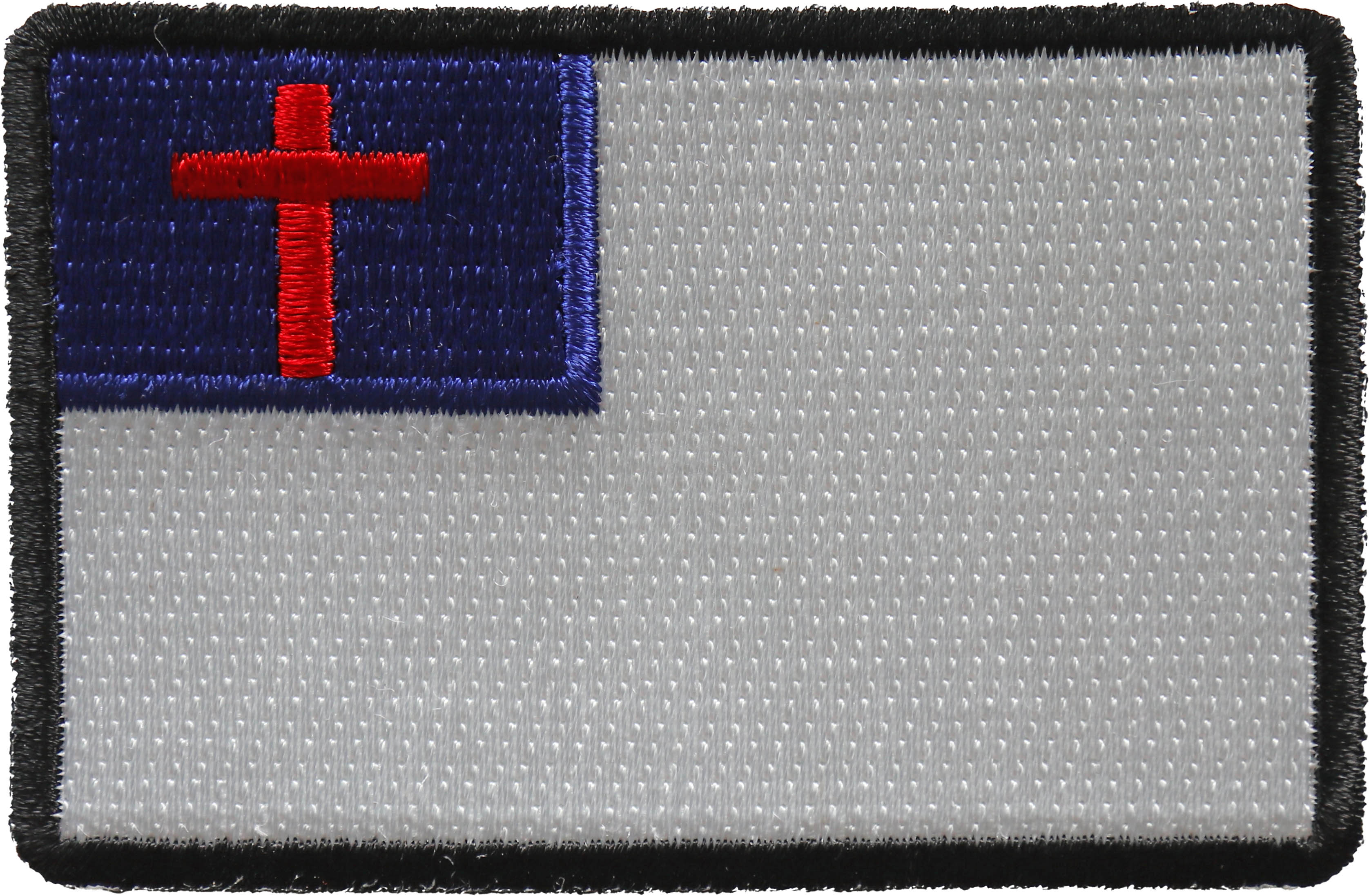 Christian Flag Patch with Black Borders by Ivamis Patches