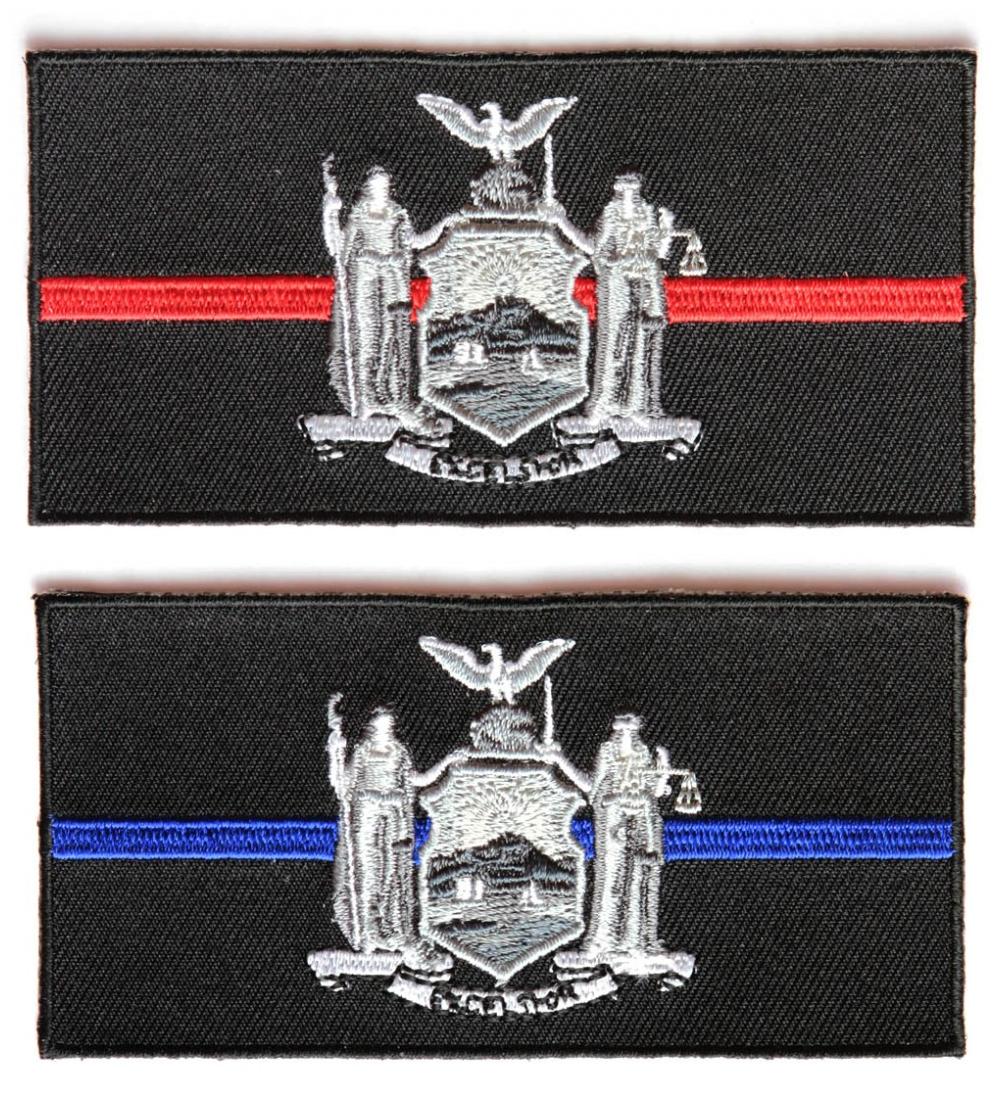 New York State Police Officer Firefighter Patch Set | Police Firemen ...