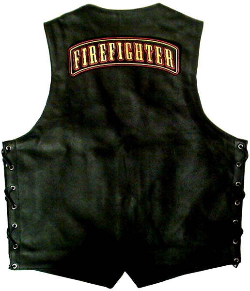 Large Firefighter Iron On Patch For The Back Of Your Jacket or Vest ...