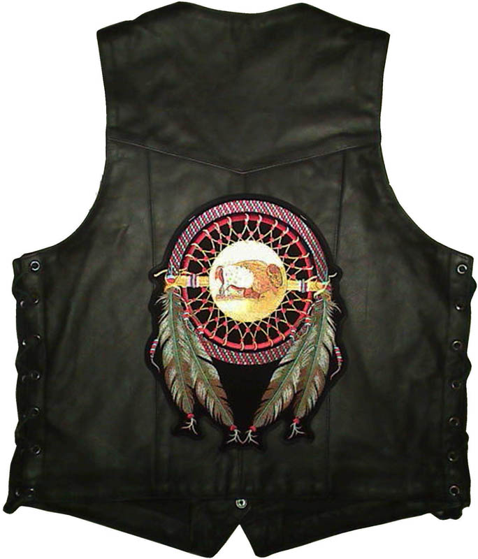 Buffalo Dream Catcher Native Tribal Patch Large | Embroidered Patches